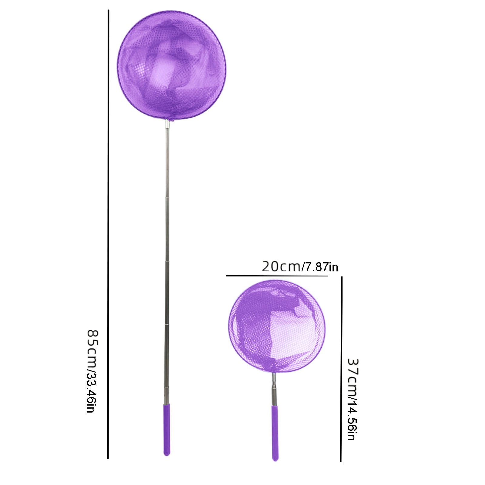SLYNSHome - 2 Pcs - Pool Leaf Skimmer Net with Poles - 33.4 inch ...