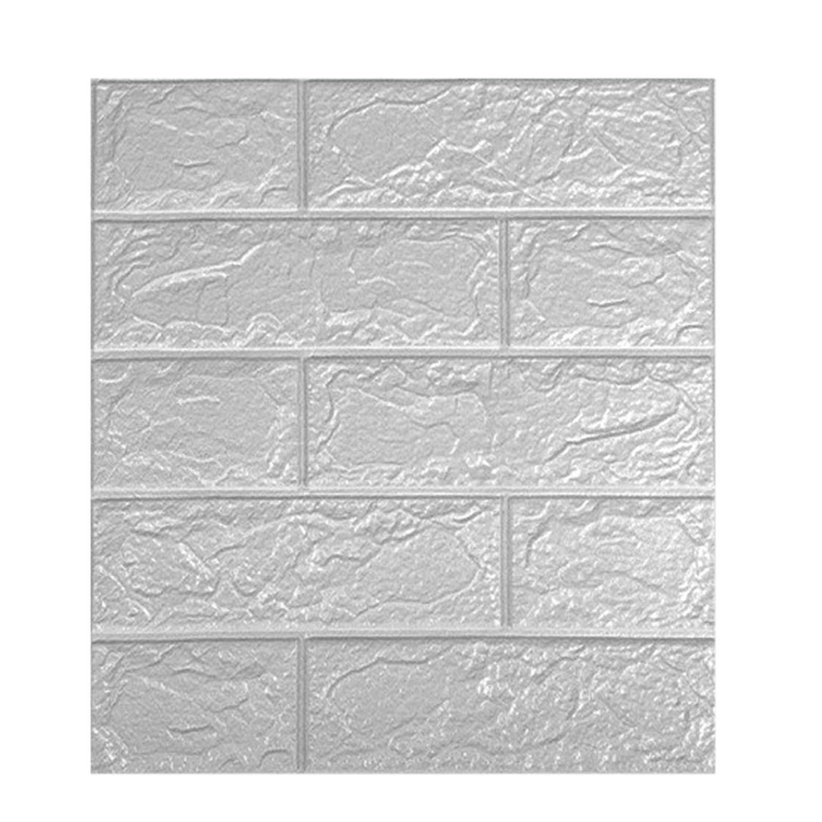 SLYNSHome DIY 3D Brick PE Foam Wallpaper Panels Room Decal Stone ...