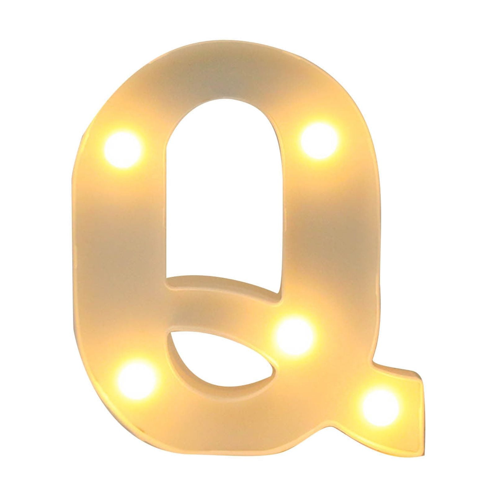 SLYNSHome Alphabet LED Letter Lights Light Up White Plastic Letters ...
