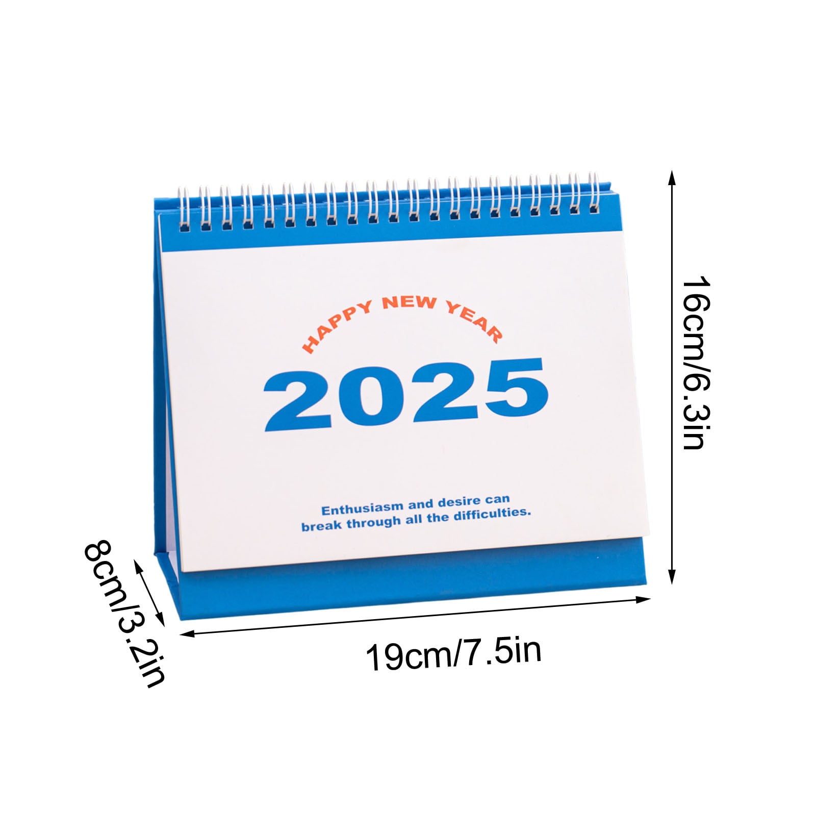 SLYNSHome Calendar for Desk - Nov 2024 to Dec 2025 - Tabletop Mini ...