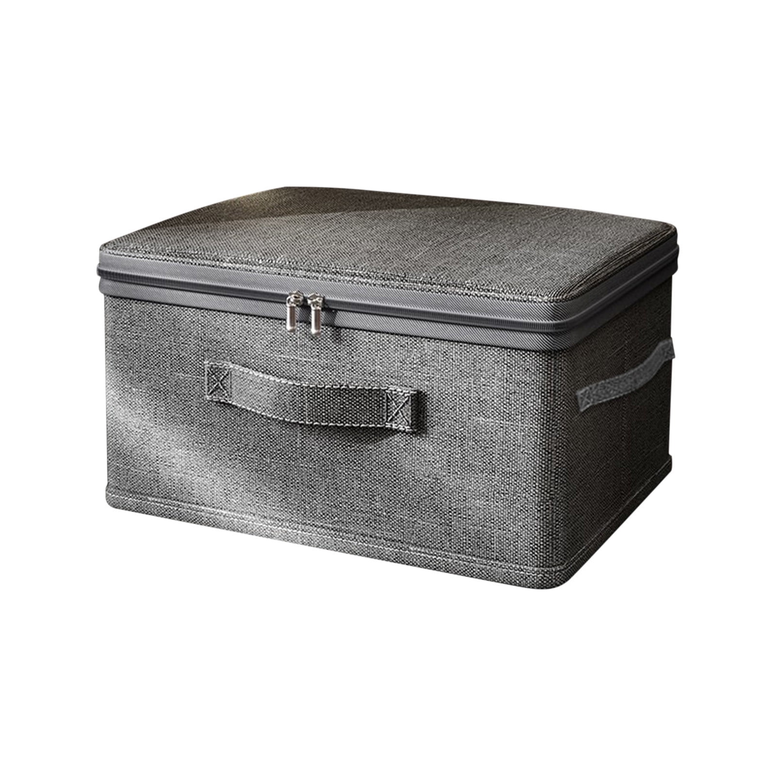 SLYNSHome Clothing Storage Box with Zipper Lid & Handles Foldable ...