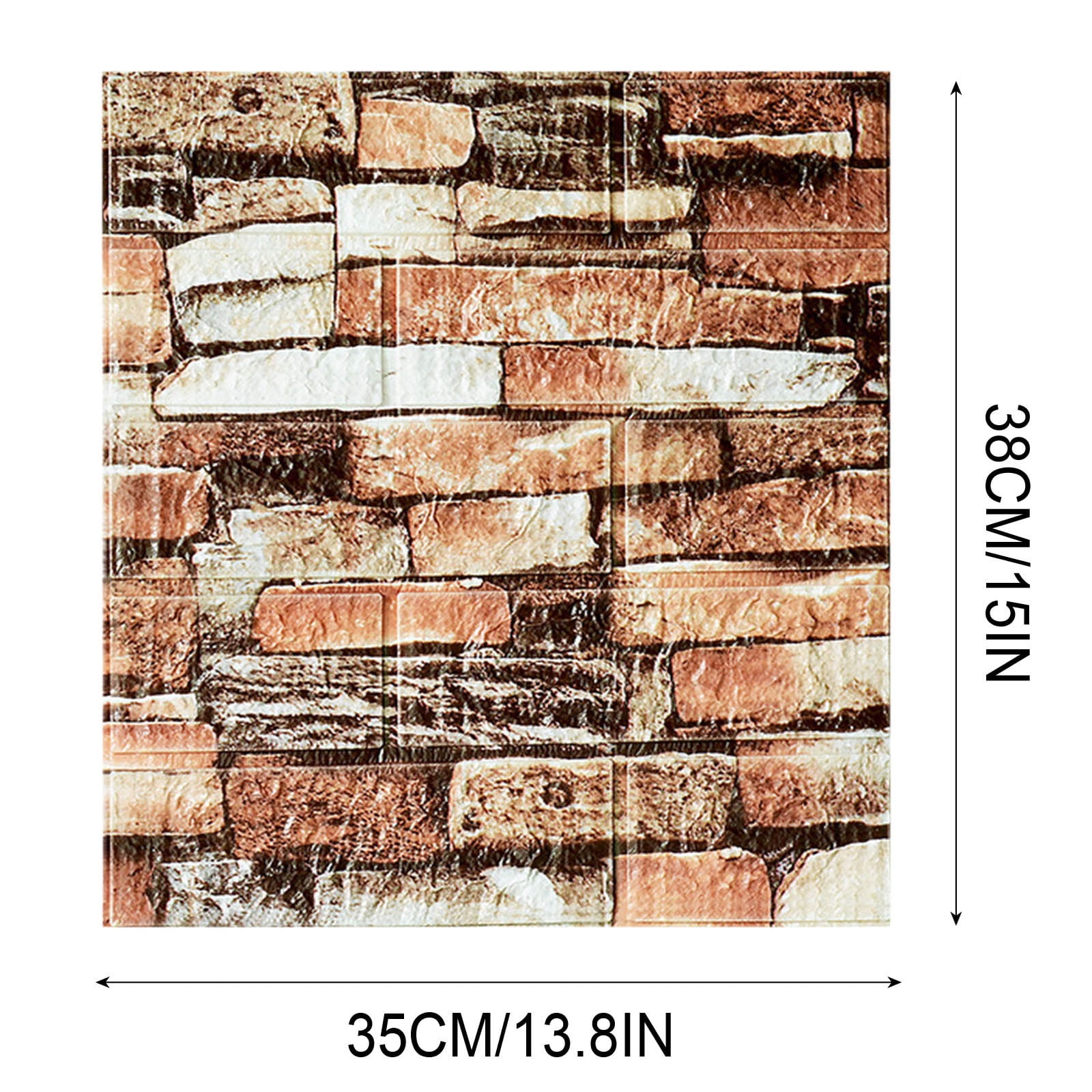 SLYNSHome Clearance DIY Self Adhensive Brick Pattern Wallpaper Sticker ...