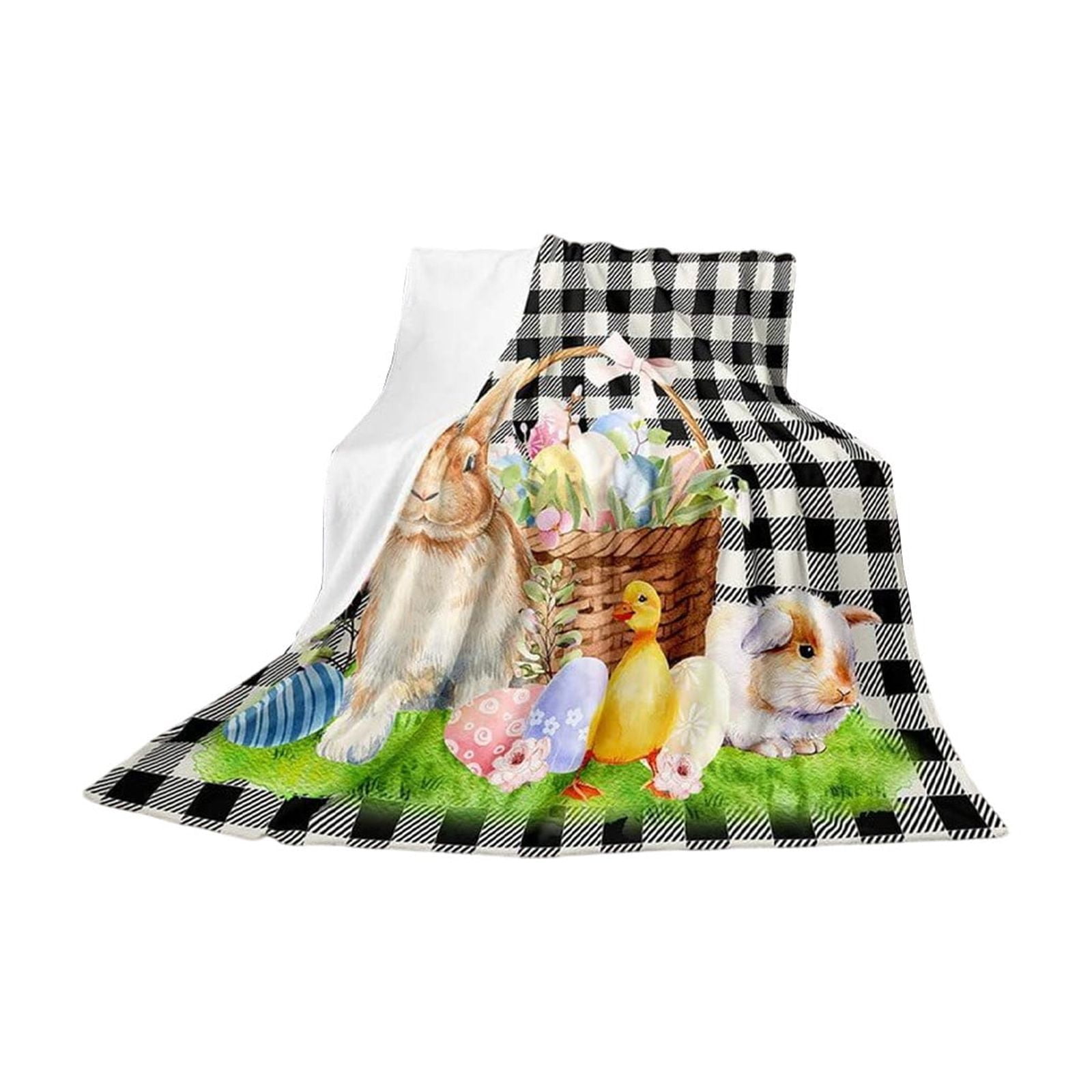 SLYNSHome Easter Blankets Decoration - 27.5x39.3 inch - Plush Flannel ...
