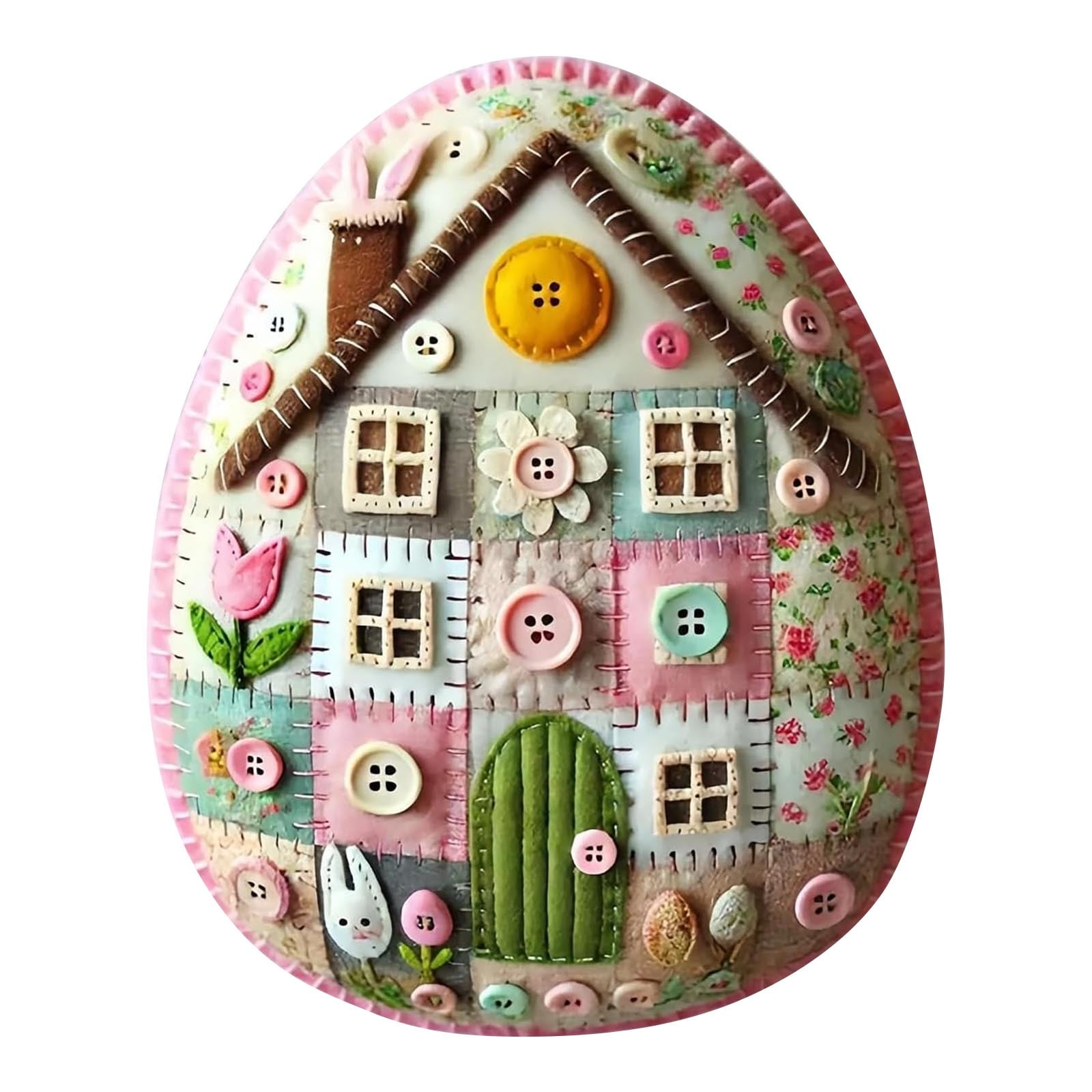 SLYNSHome Easter Eggs Statue Decor Artificial Stuffed Eggs Figurine ...