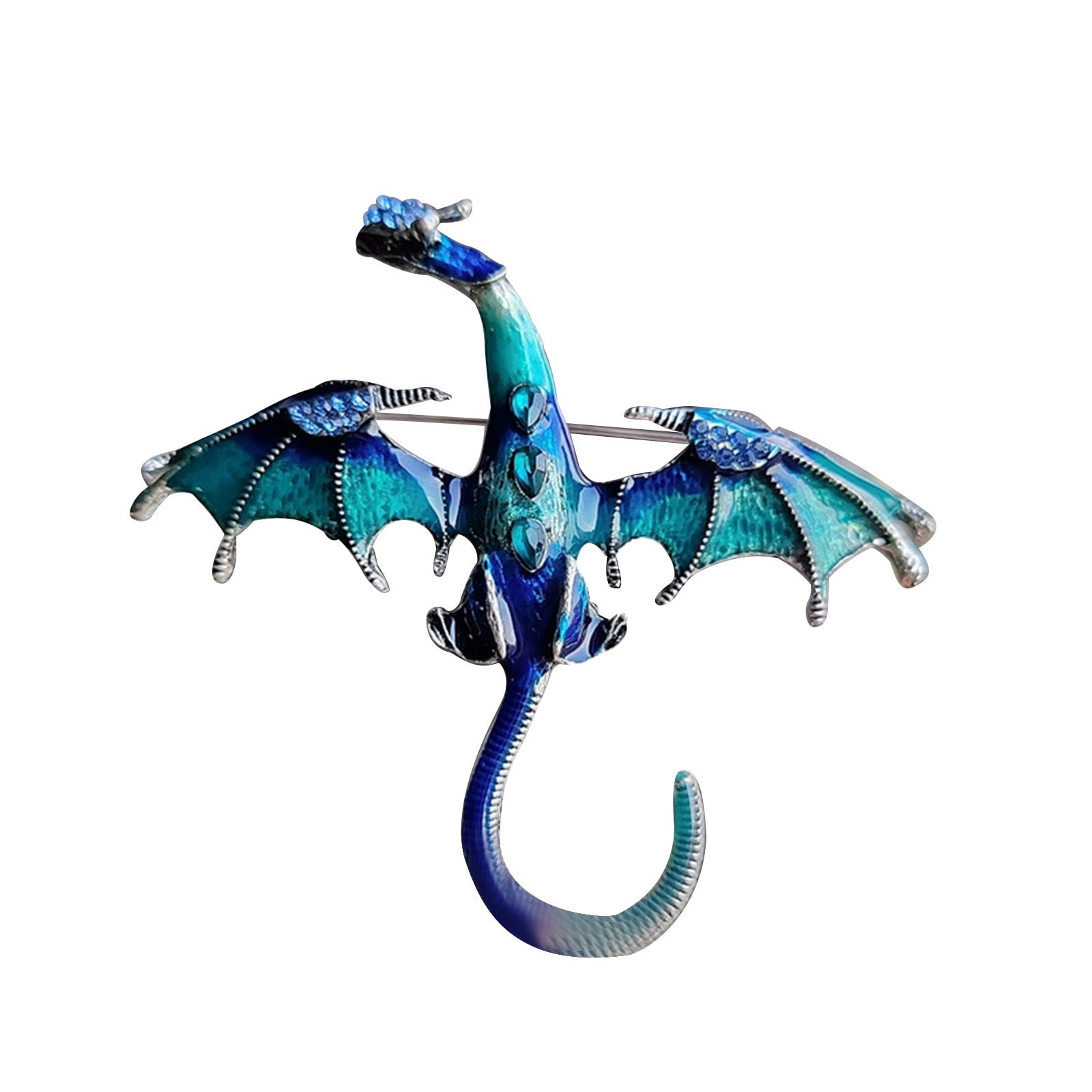 SLYNSHome Enamel Dragon Brooch-European And American Fashion Studded ...
