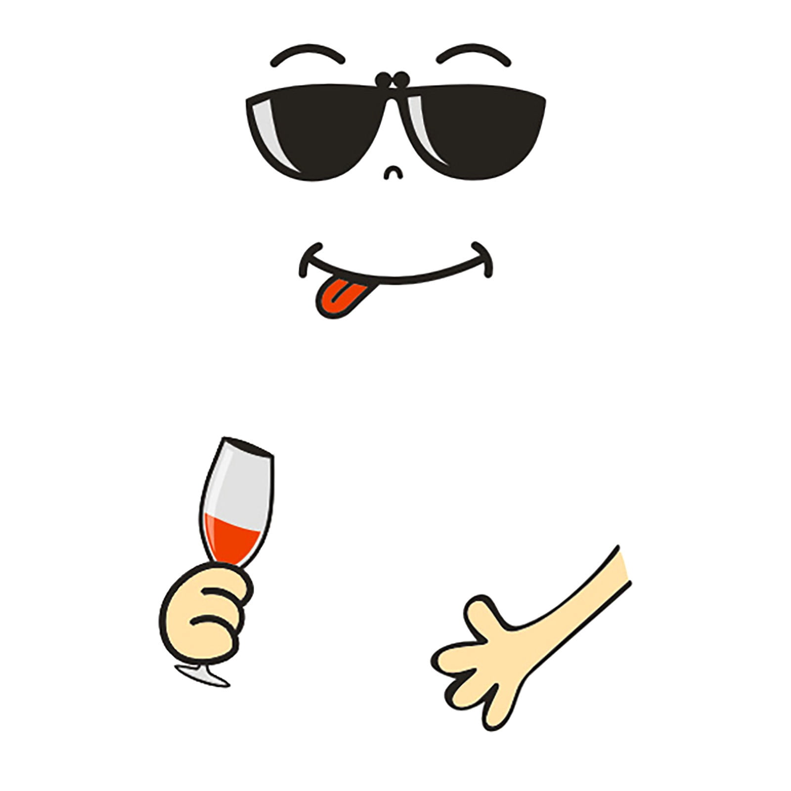 SLYNSHome Fridge Sticker Home Decoration Fridge Sticker Sunglasses ...