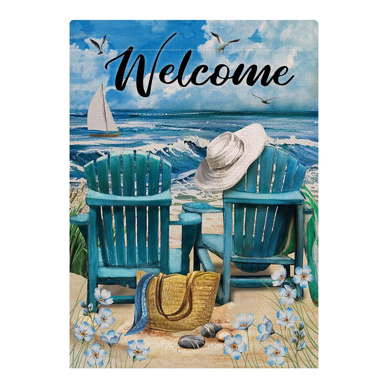 SLYNSHome Garden Flags for Outside Decor,Summer Seasonal Garden Flags ...