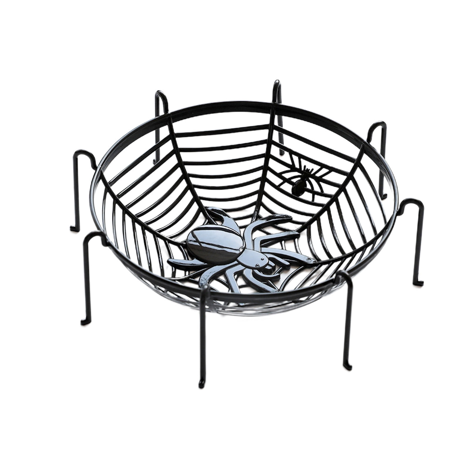 SLYNSHome Halloween Candy Bowl,Hallowmas Spider Web Candy Dish Fruit ...