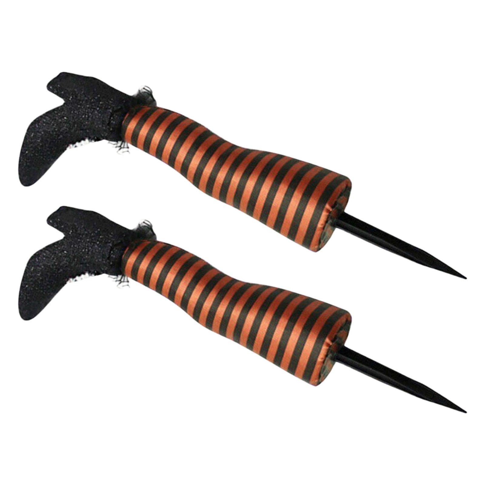 SLYNSHome Halloween Witch Legs Yard Stake Decor,13.4Inch Lifelike ...