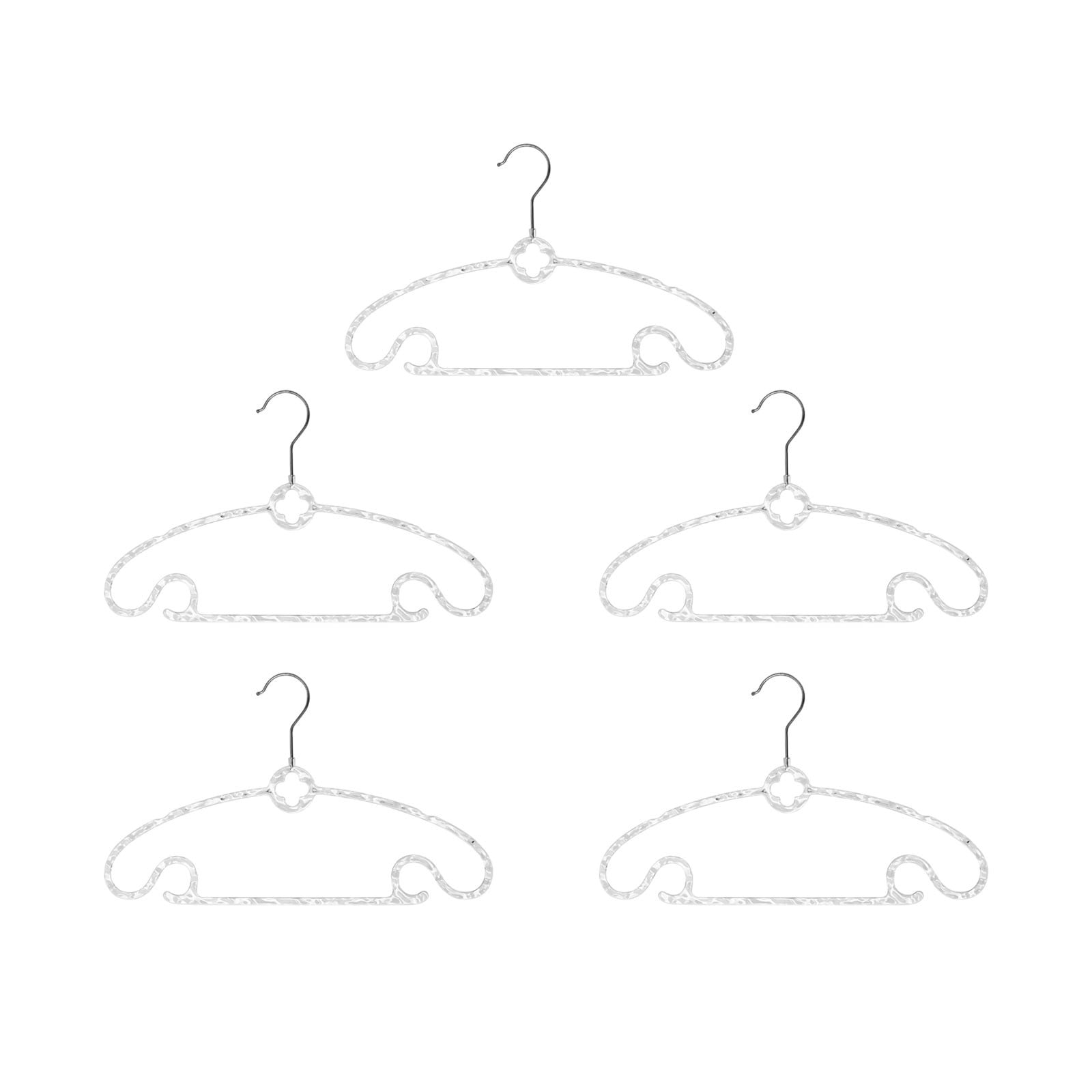 STPToys Heavy Duty Plastic Clothes Hangers Bulk,5 Pack Strong Hangers ...