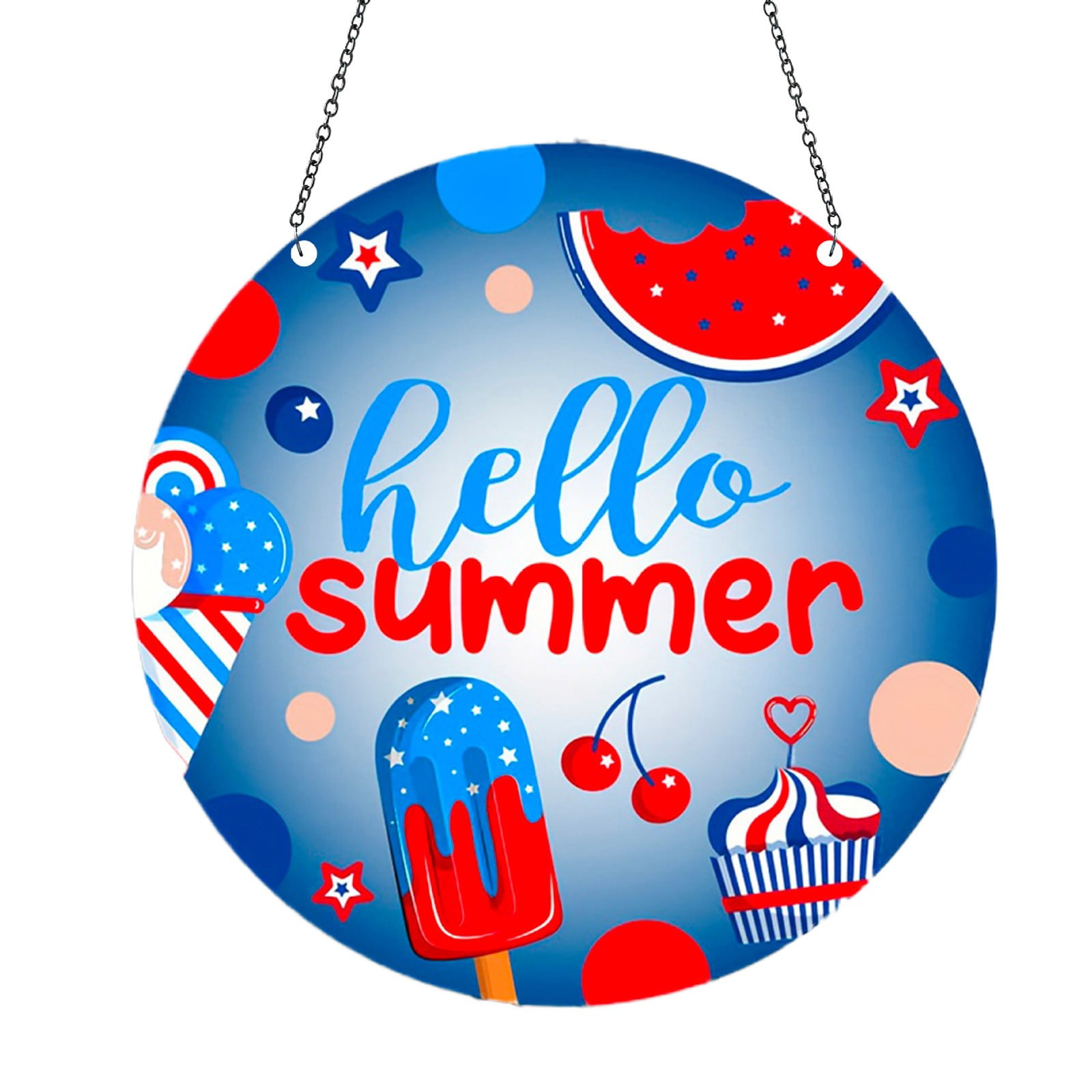 SLYNSHome Clearance Ice Cream Welcome Plaque for Front Door Decor ...