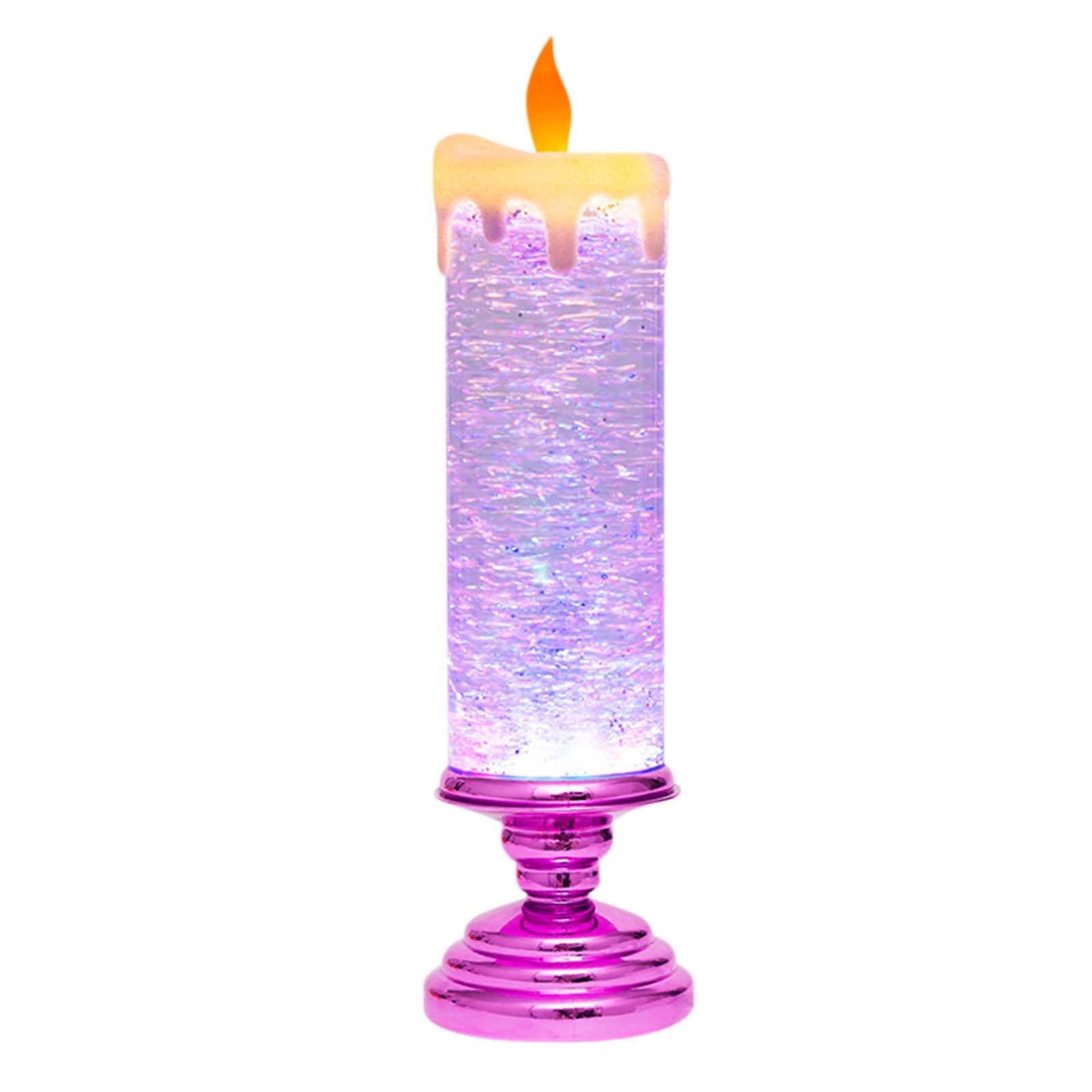 SLYNSHome LED Christmas Flameless Lights Candles,11 Inch Water Spinning ...