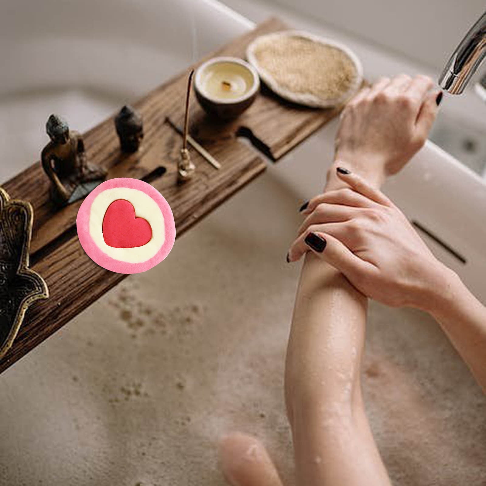 SLYNSHome Love Bubble Bath Rose Bubble Bath Essential Oil Bath Bathtub ...