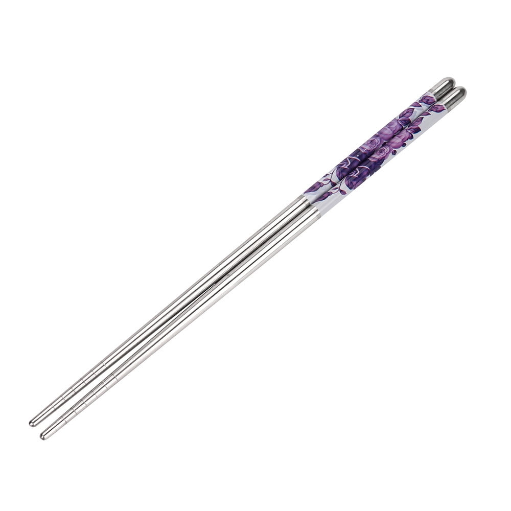 SLYNSHome Metal Chopsticks Reusable,Stainless Steel Chopsticks with ...