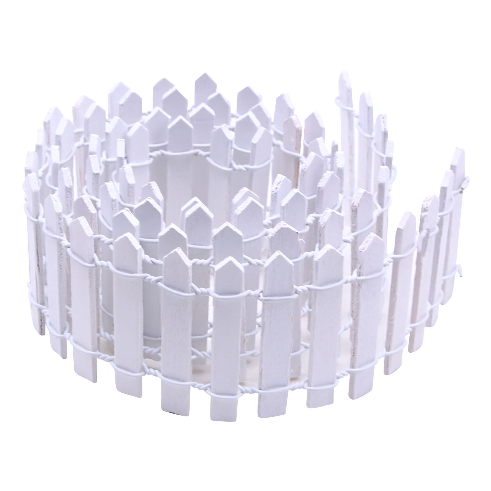 "Utoimkio Mini Fairy Garden Fence, 1.97"" x 35.4"" Wooden Picket Fence ...