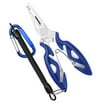 Cuda Micro Scissors, 3", Titanium Bonded Serrated Blades, Blue, Fishing ...