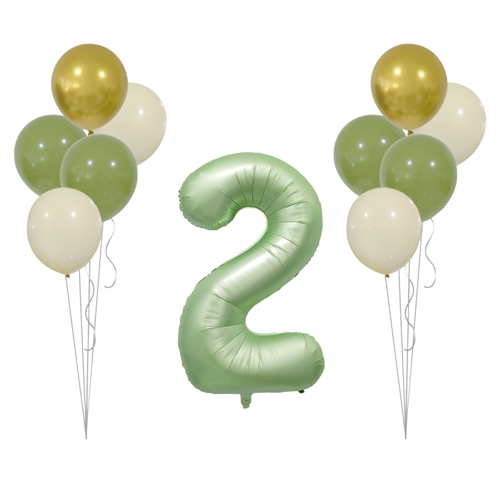 SLYNSHome Clearance Number Balloon,Big Green 2 Balloon Number Large ...