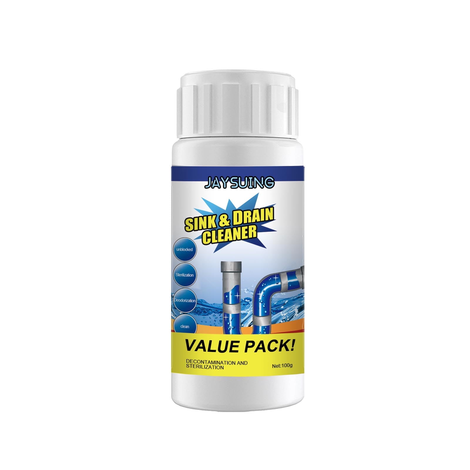 SLYNSHome Clearance Powerful Pipe Cleaner Powder,Toilet Bowl Cleaner ...