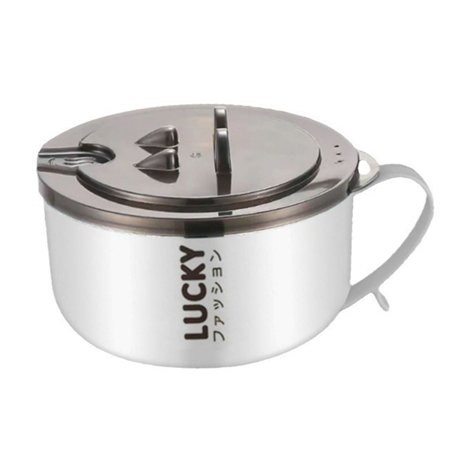 SLYNSHome Ramen Bowl - Stainless Steel - Instant Bowl with Lids Lunch ...