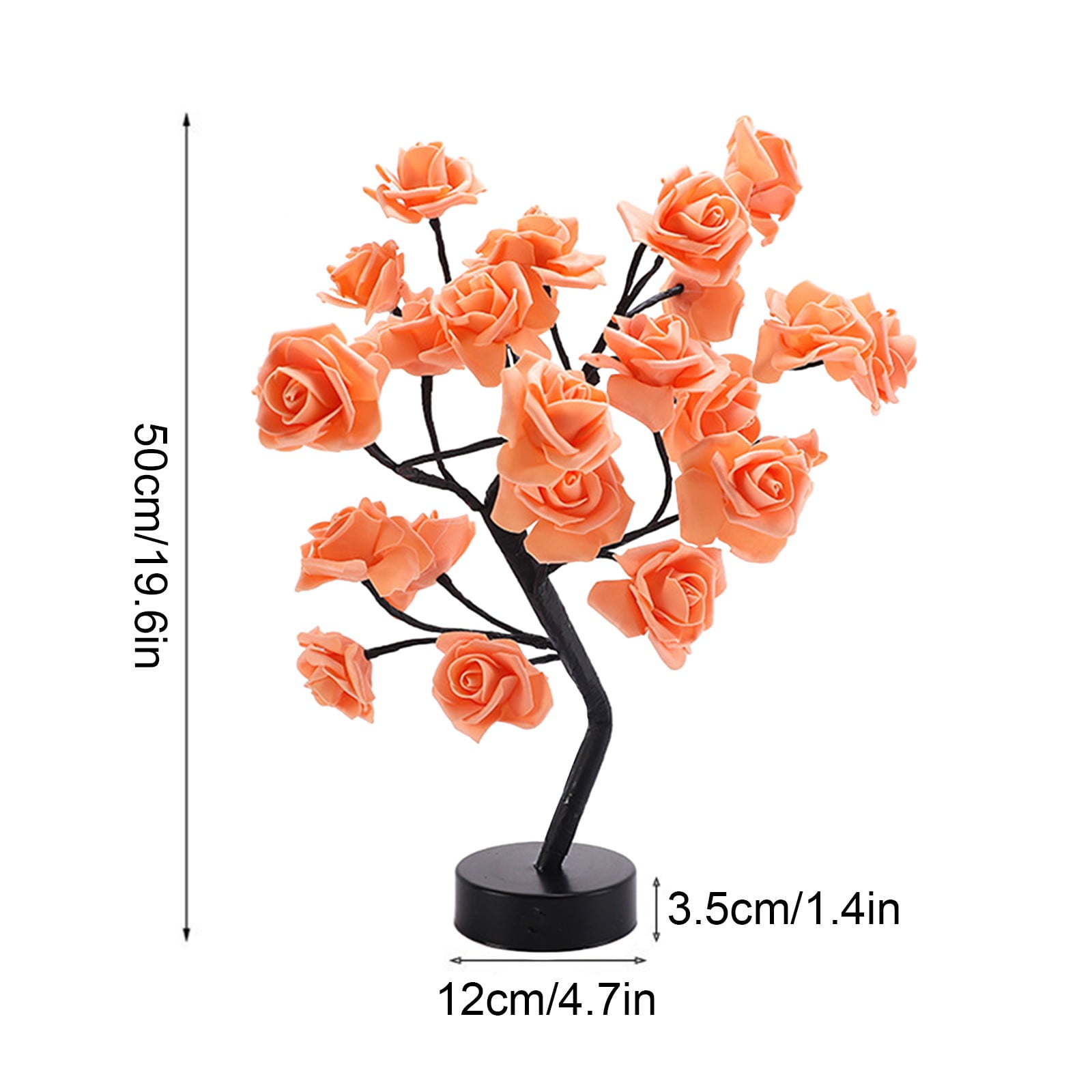 SLYNSHome Rose Flower Table Tree Light 24 LEDs Desk Top Bonsai Lighted ...