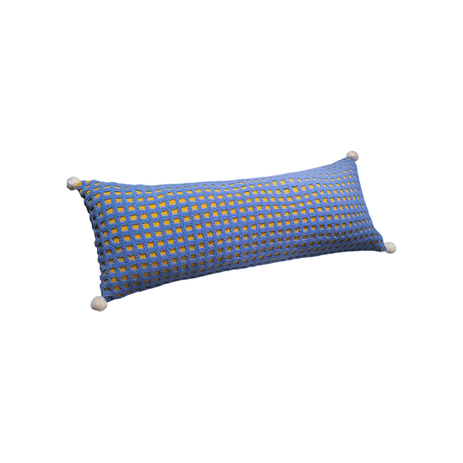 SLYNSHome Soft Body Pillow Velvet Long Bolster Pillow with Removable ...