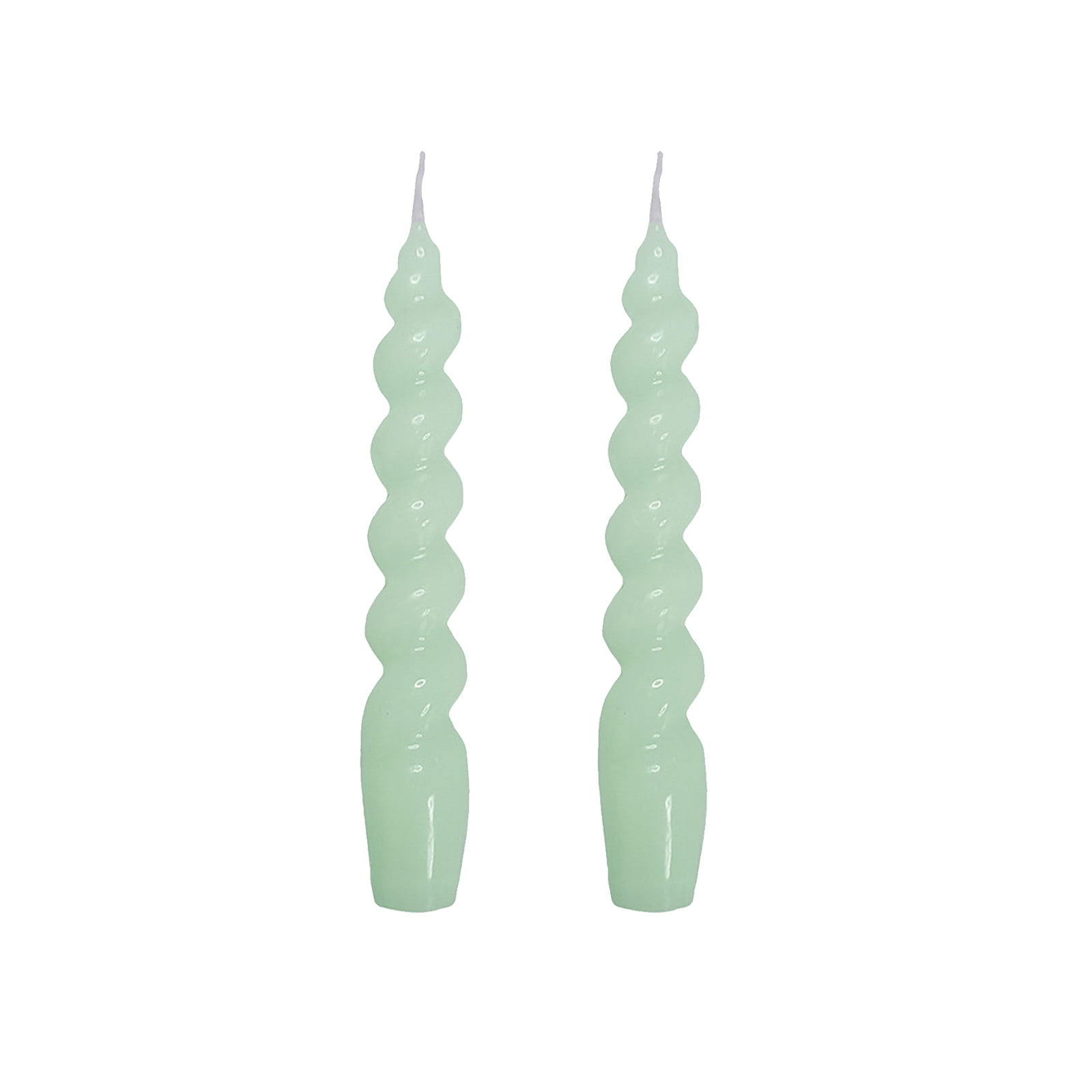 SLYNSHome Spiral Candlesticks for Decoration,Tobacco-free Taper Candle ...