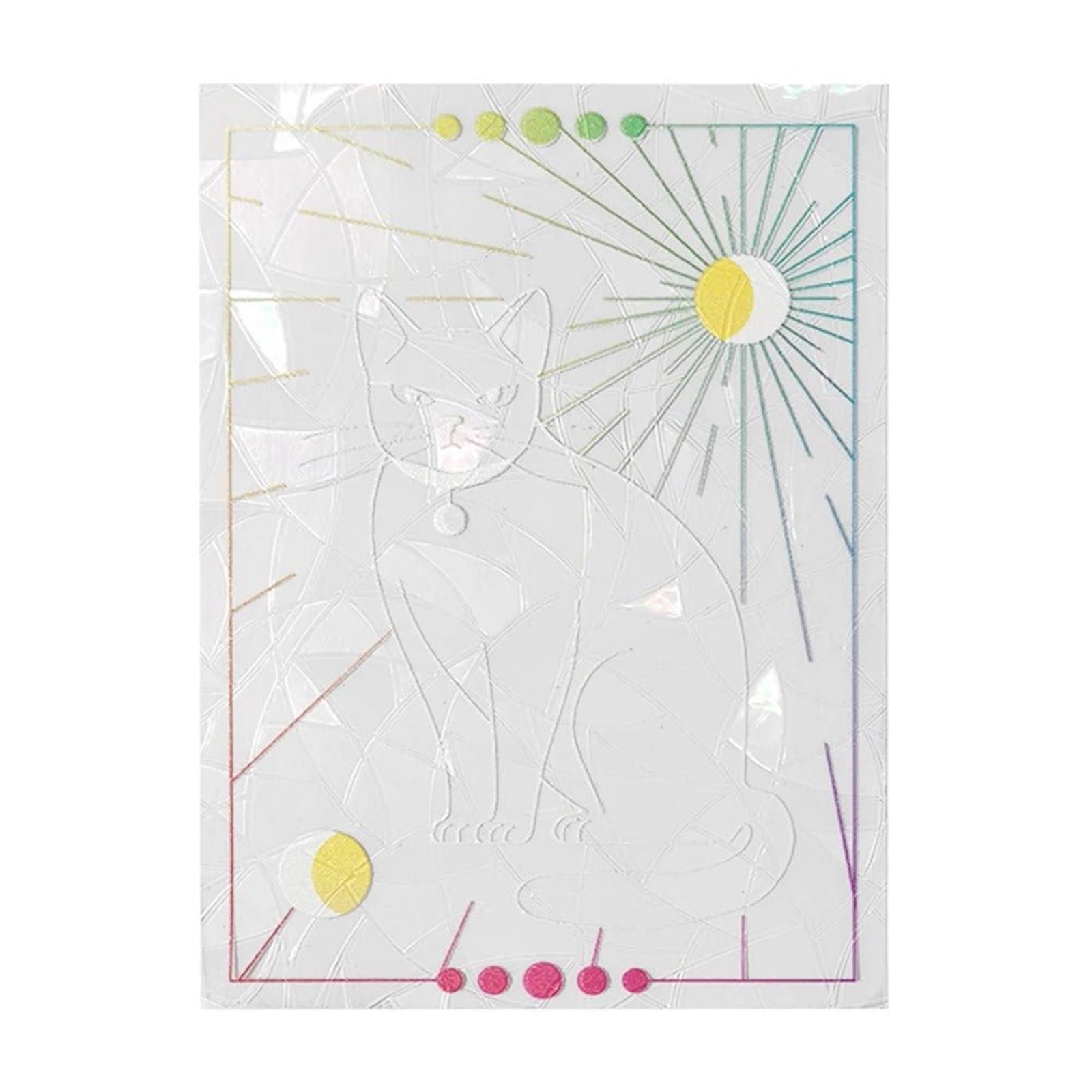 SLYNSHome Sun Suncatcher Stickers Cat Window Clings,Anti-Collision ...