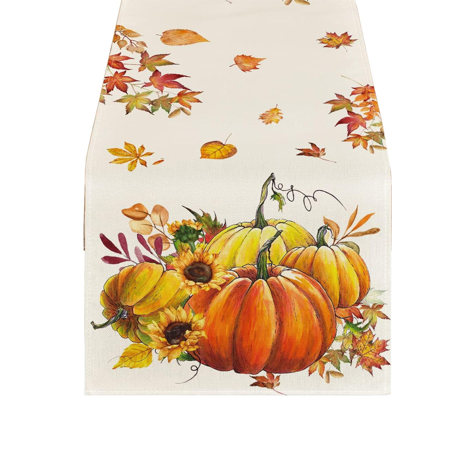 SLYNSHome Thanksgiving Fall Table Runner,13x70Inch Autumn Harvest Table ...