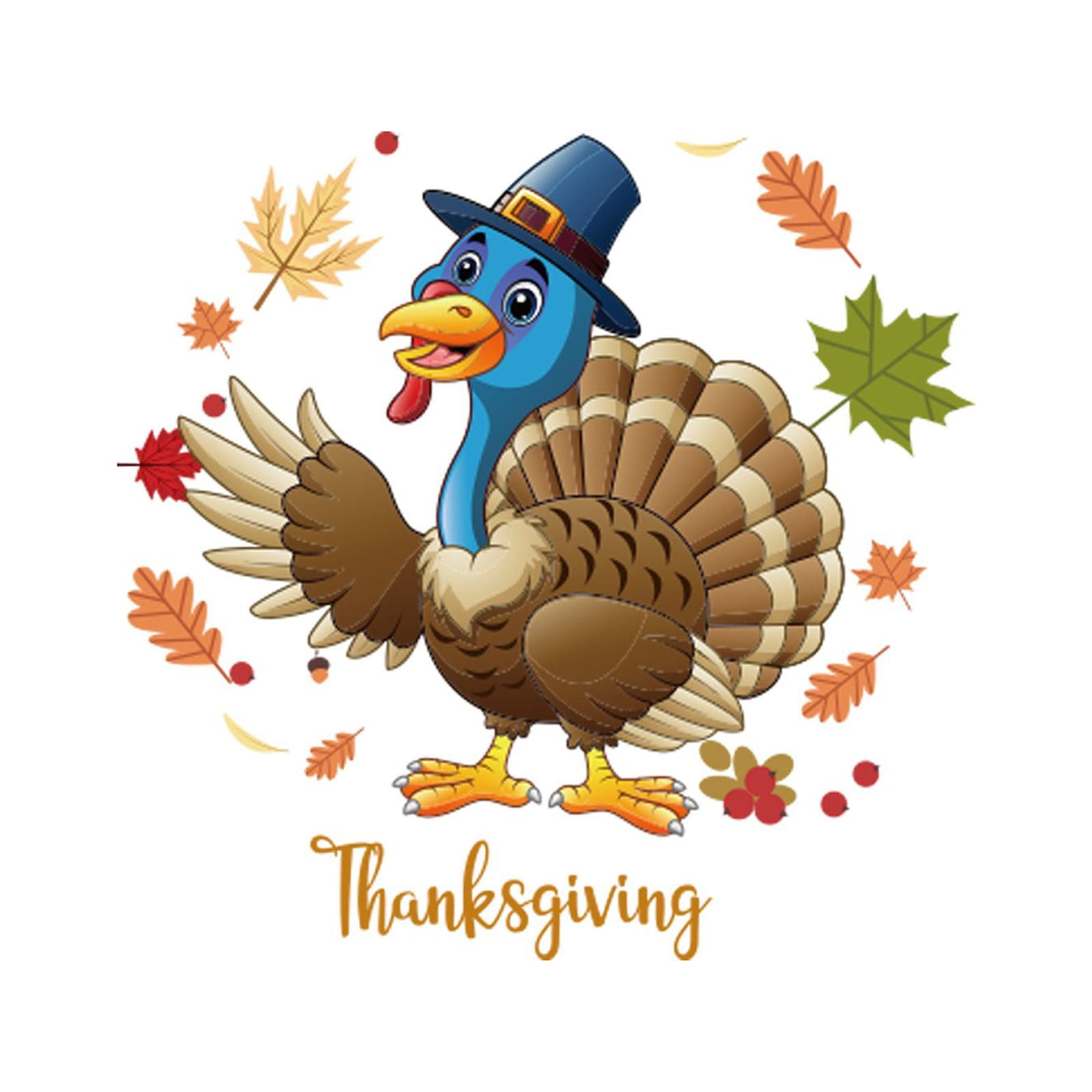 SLYNSHome Thanksgiving Turkey Wall Peel and Stick Decals,Wall Turkey ...