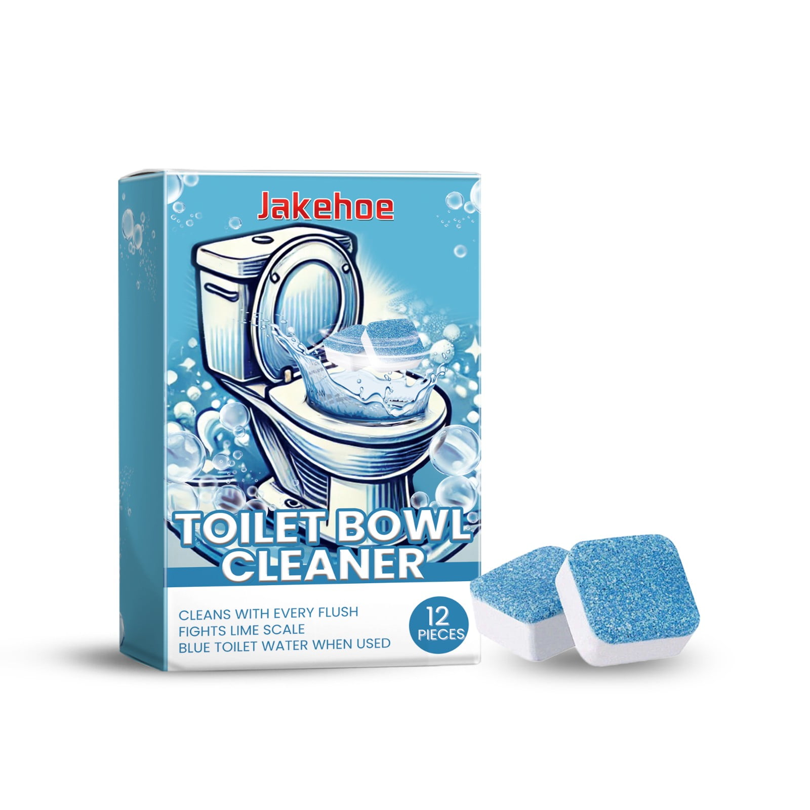 SLYNSHome Toilet Bowl Cleaners Tablets - 1 Bottle (12 Tablets ...