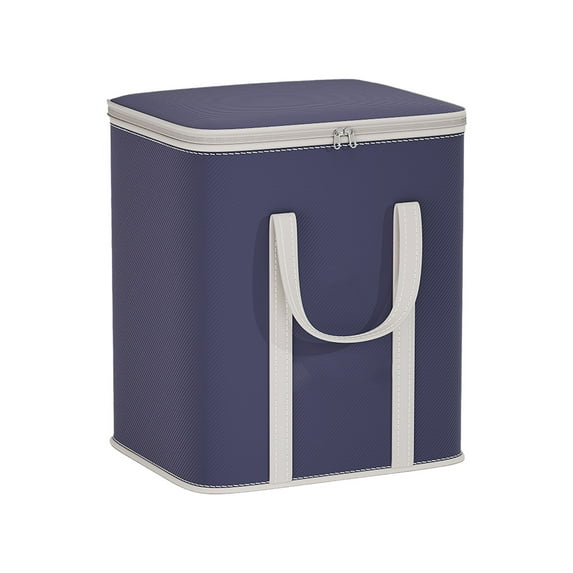 SLYNSHome Dark Blue Storage Bag Large Capacity Quilt Clothes Organizer ...