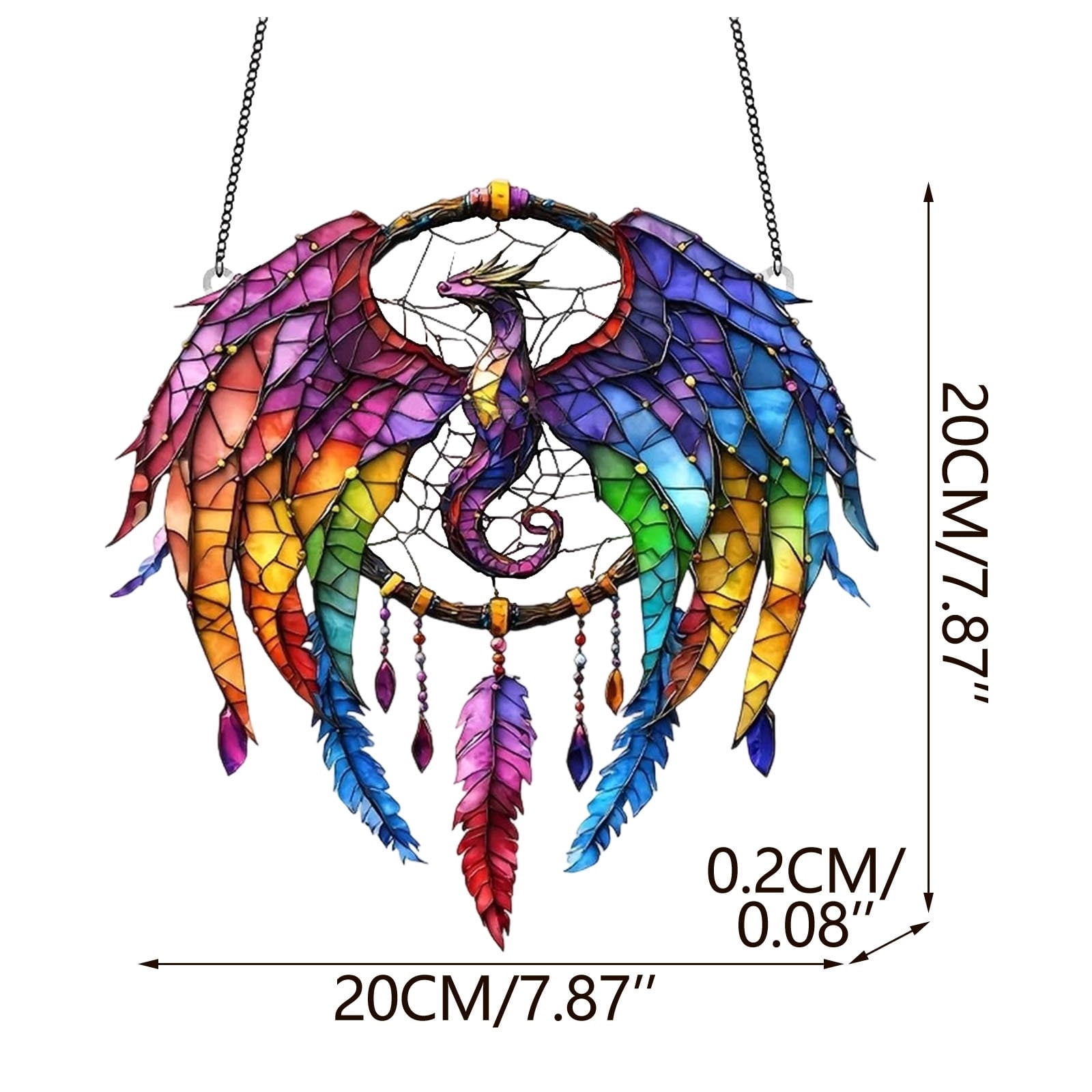 SLYNSHome Dream Catchers for Bedroom Decor,Dragon Dream Catcher Wall ...