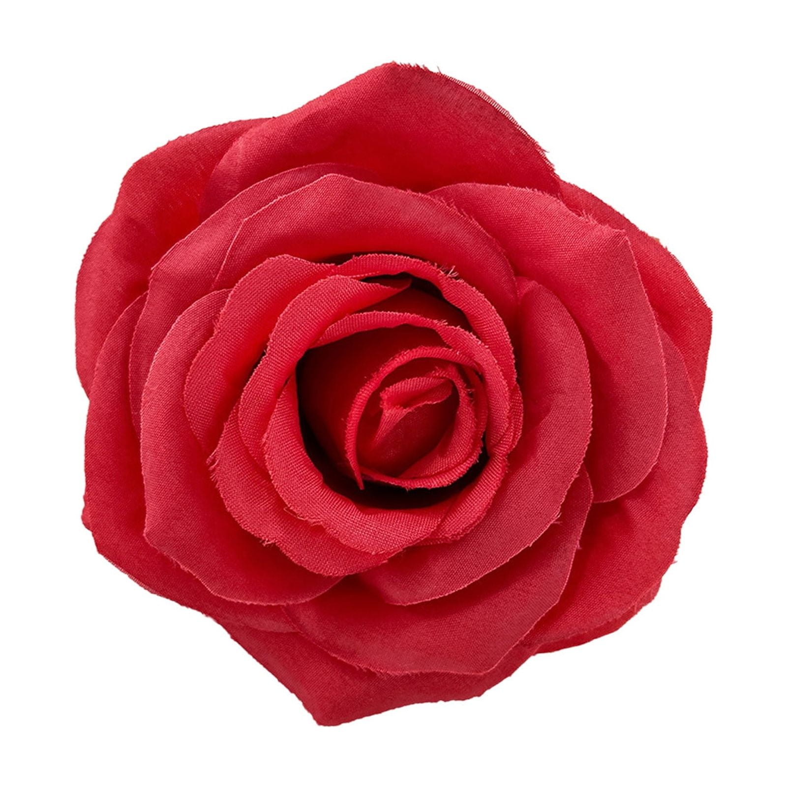SLYNSHome Fake Rose Flower Heads Red Artificial Silk Rose Head for ...