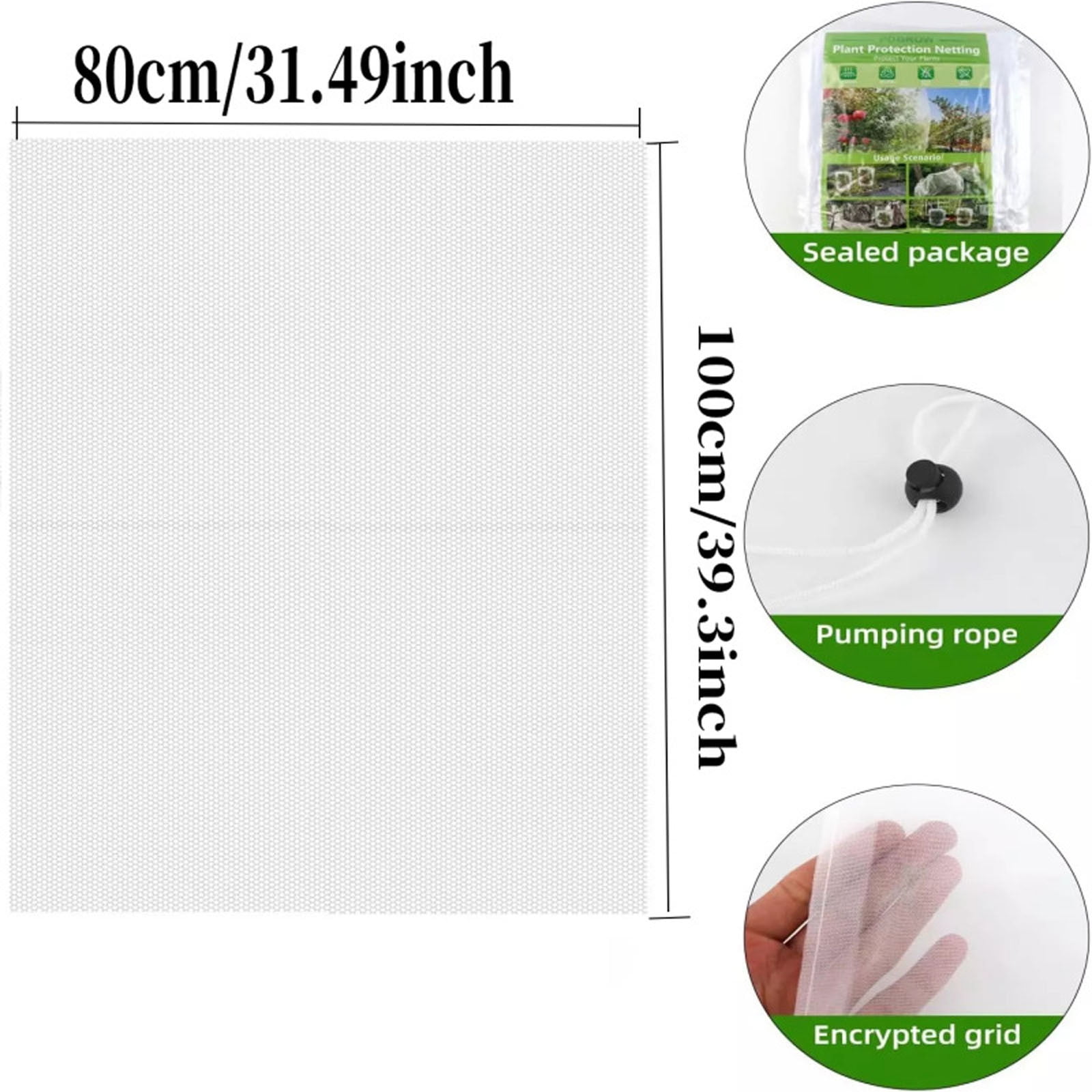 SLYNSHome Garden Mesh Netting Barrier,Fruit Tree Plant Netting for ...