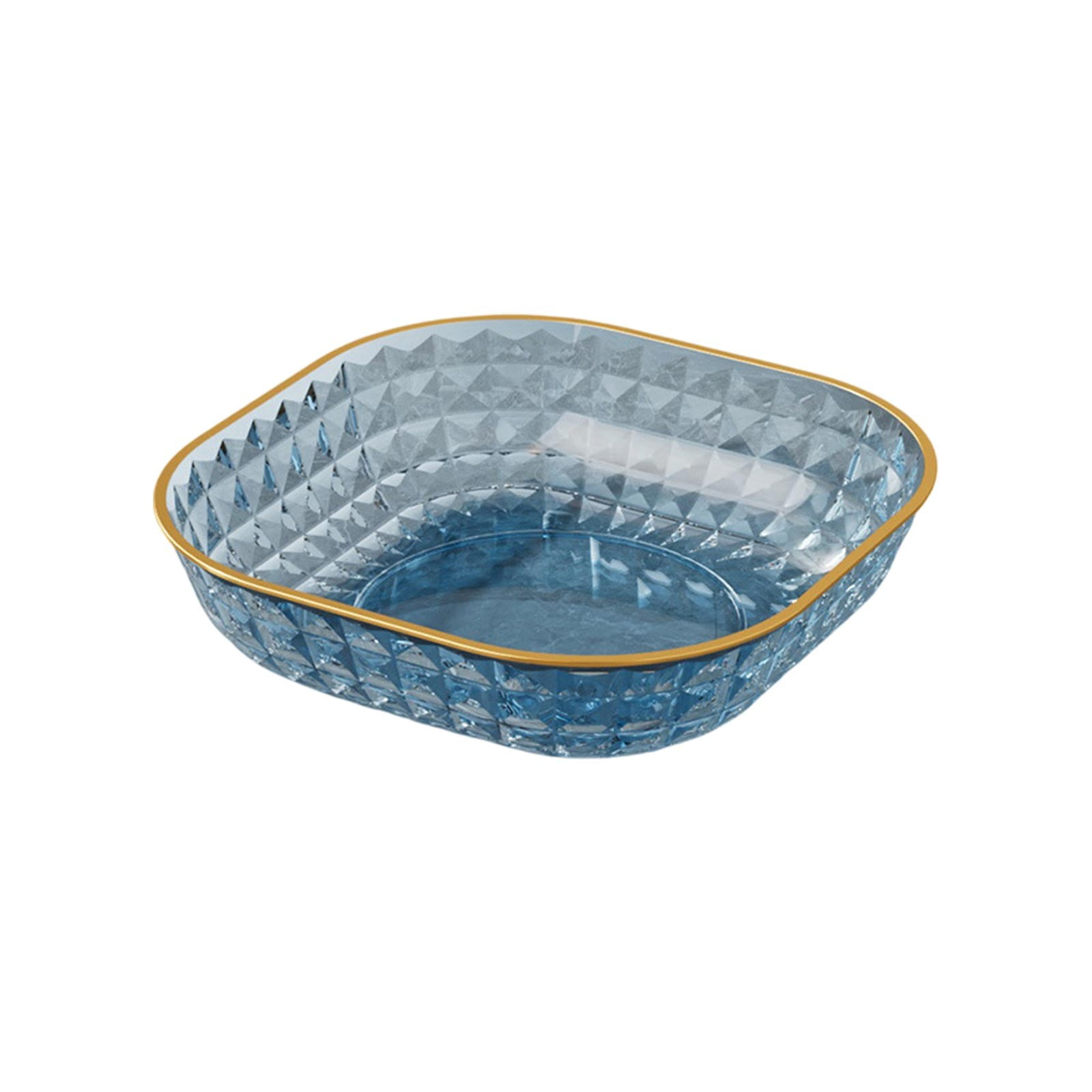 SLYNSHome Handy Appetizer Plates Blue Small Fruit Plates Unbreakable ...
