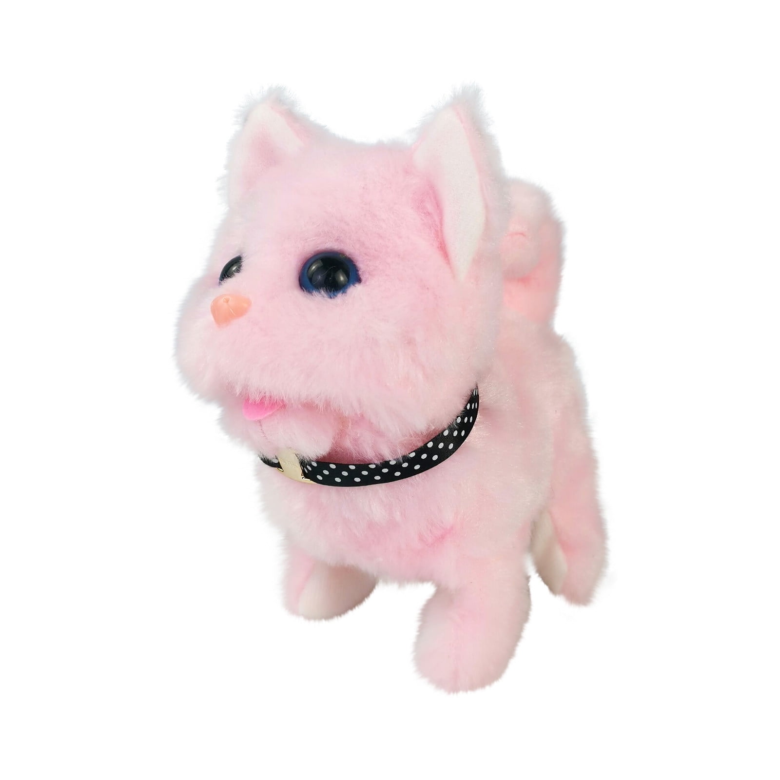 SLYNSHome Interactive Plush Cat Toys,Electronic Robot Cats Pet Walking ...