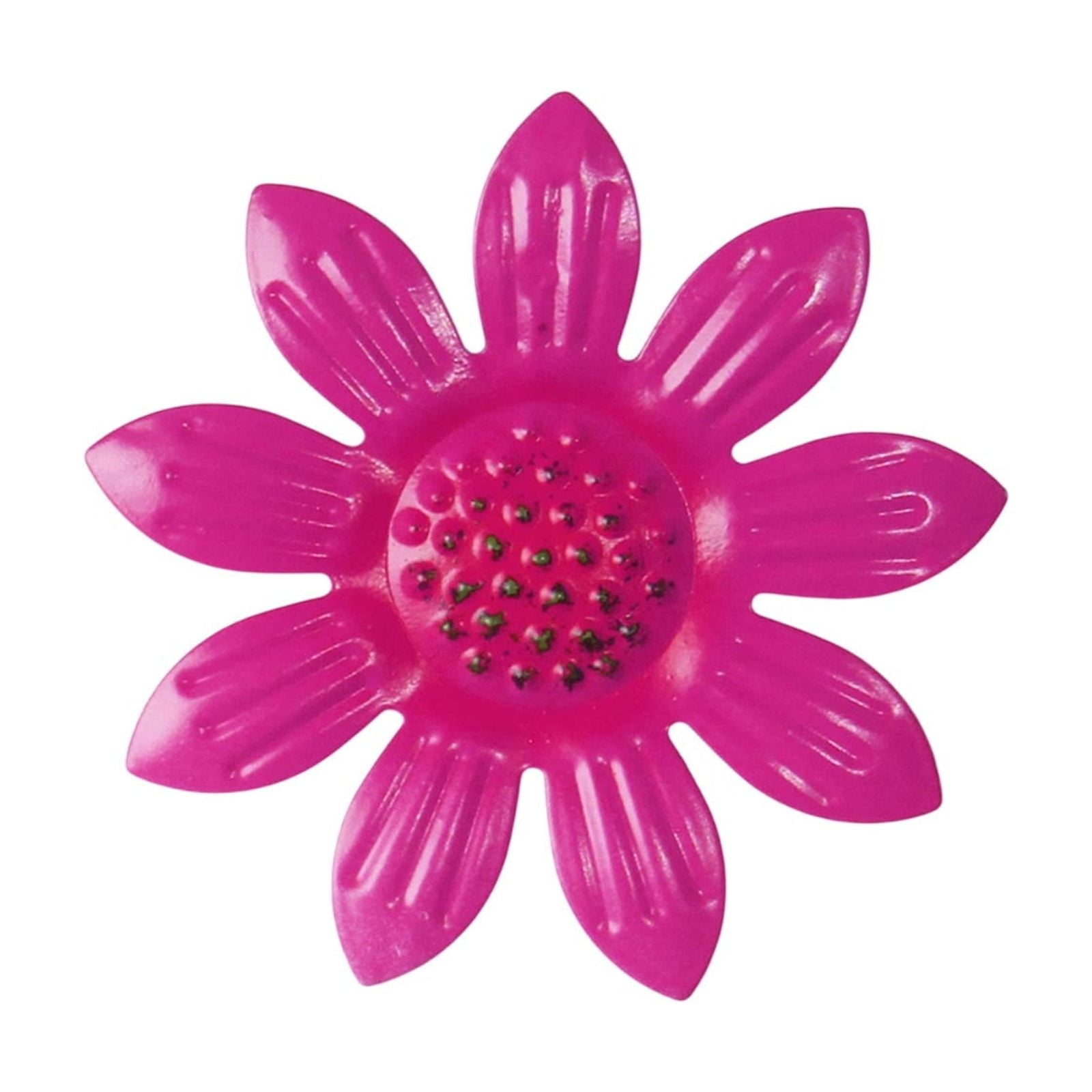 SLYNSHome Metal Flower Wall Art 3D Daisy Wall Decor Hot Pink Hanging ...
