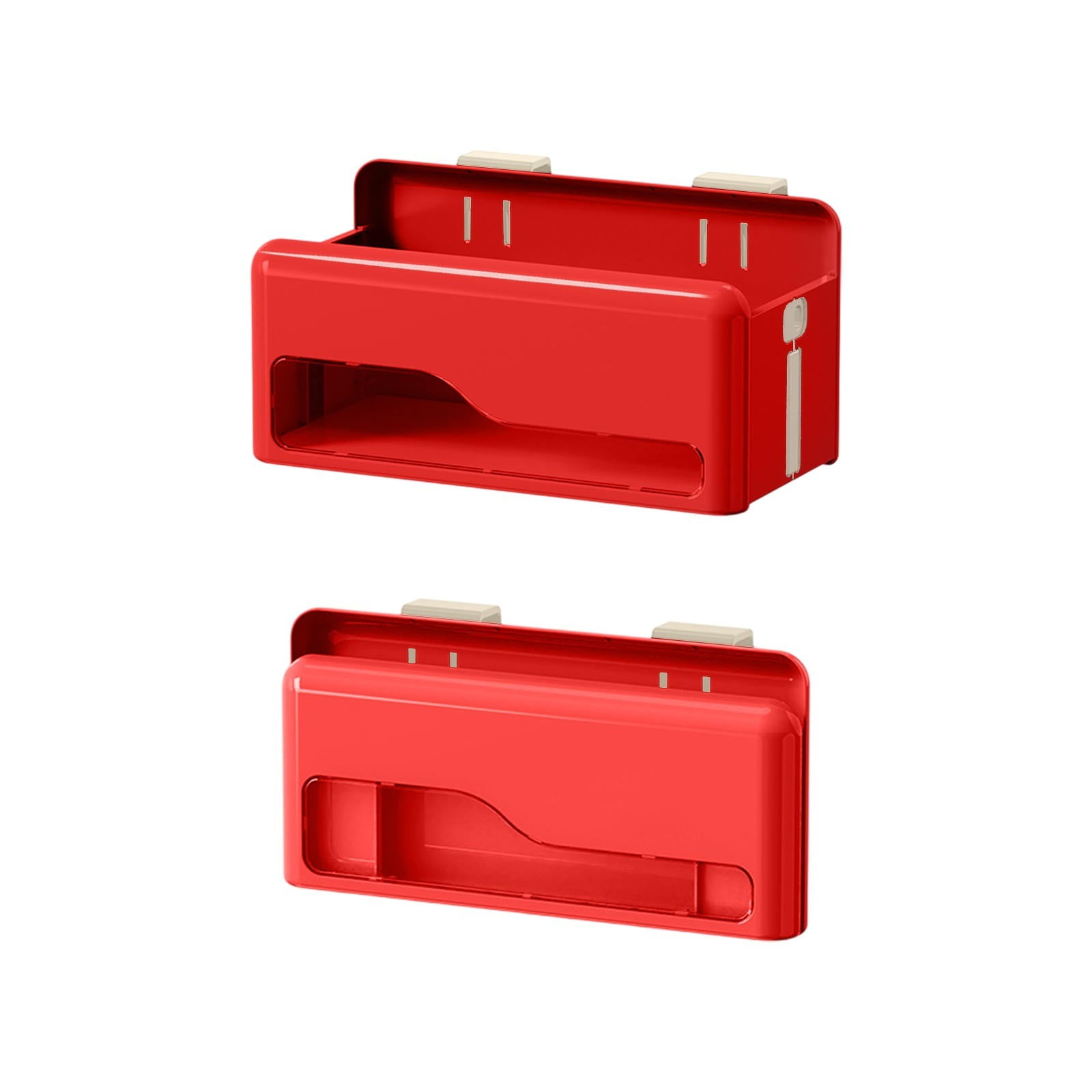 SLYNSHome Office Pen Holders Red Hanging Foldable Storage Box Wall ...