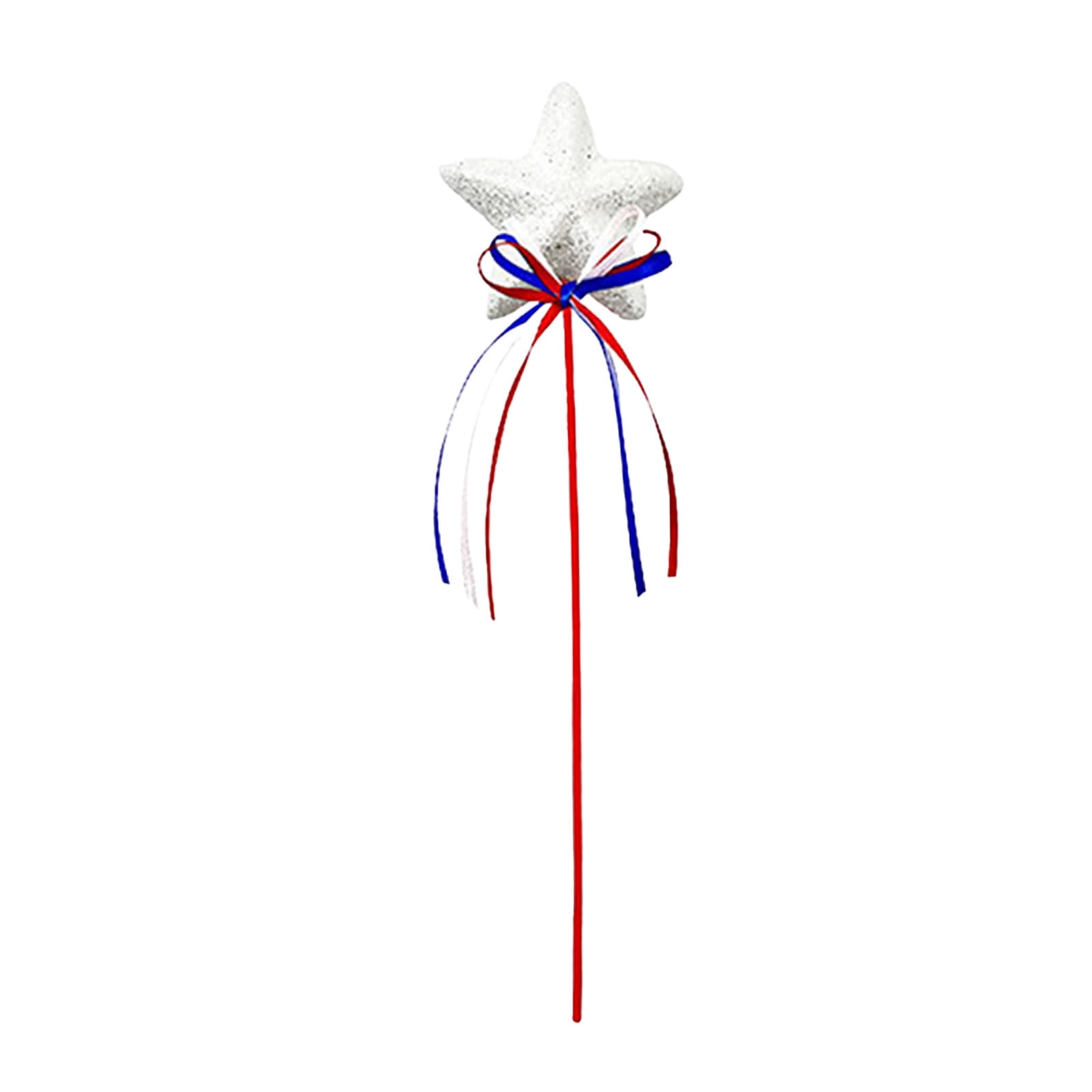 SLYNSHome Patriotic Glitter Star Stems,Independence Day Artificial ...