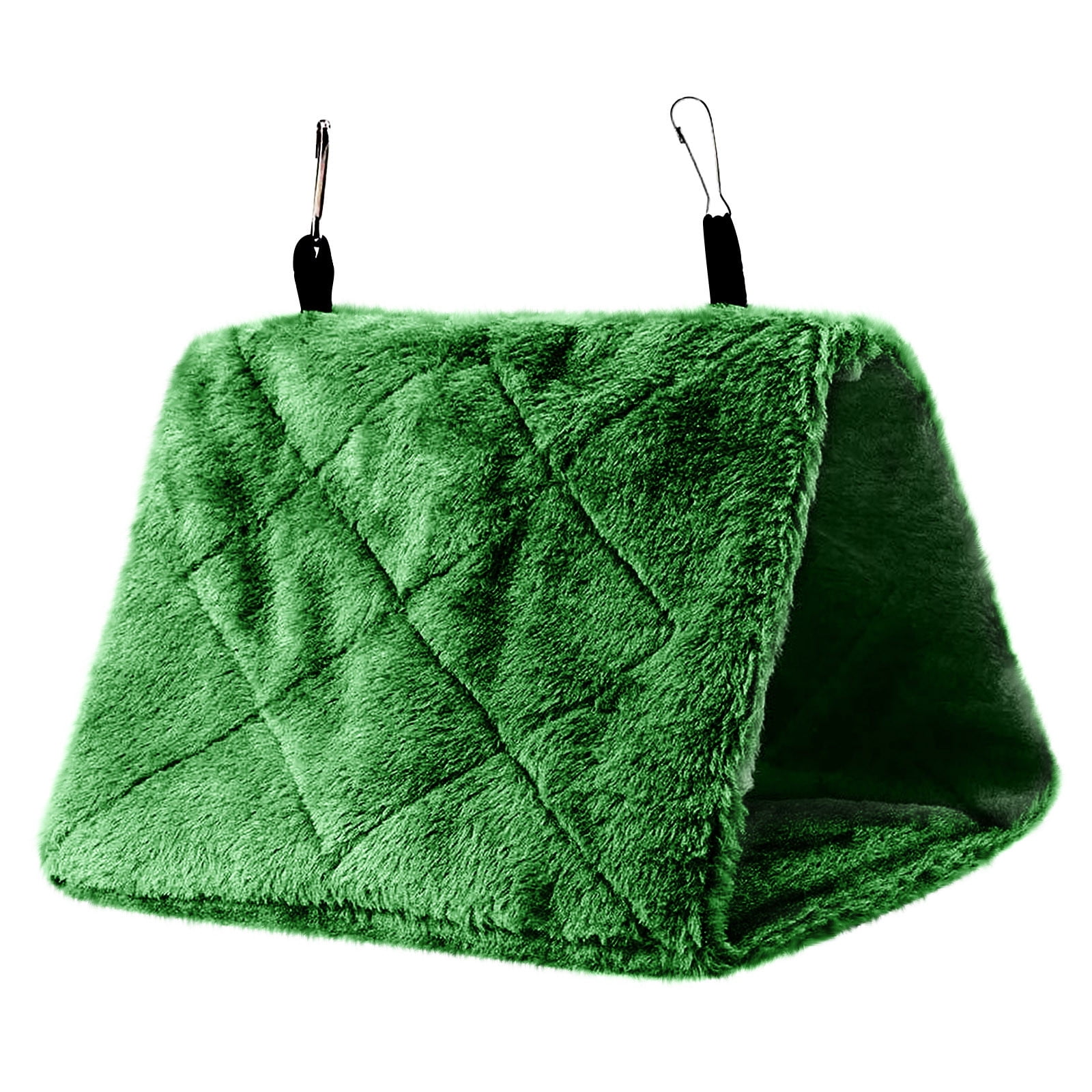 SLYNSHome Plush Snuggle Bird Hammock Hanging Snuggle Cave Bird House ...