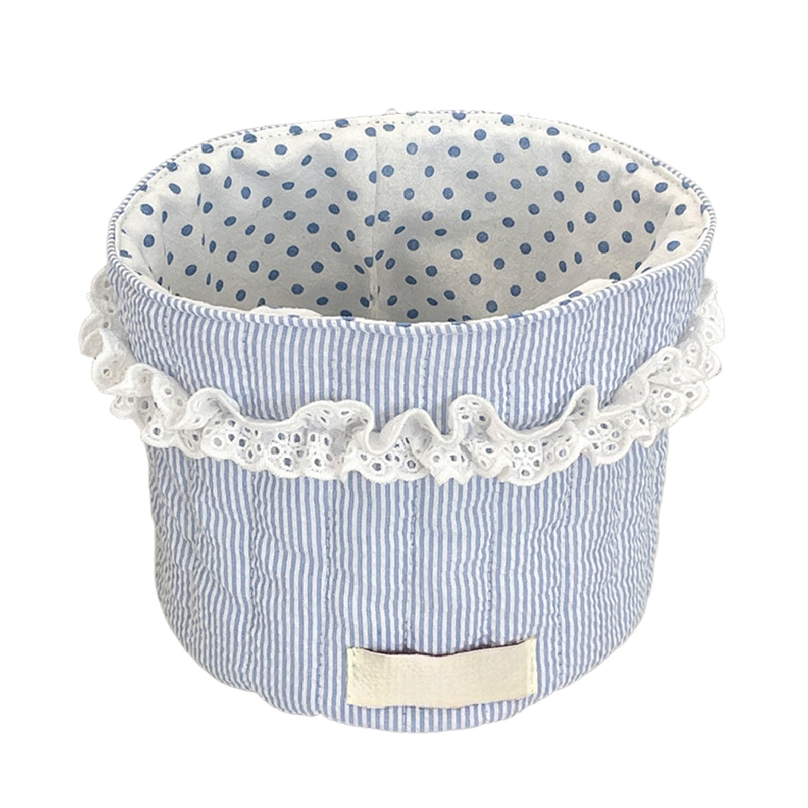 SLYNSHome Small Storage Baskets for Organizing Blue Storage Cubes ...