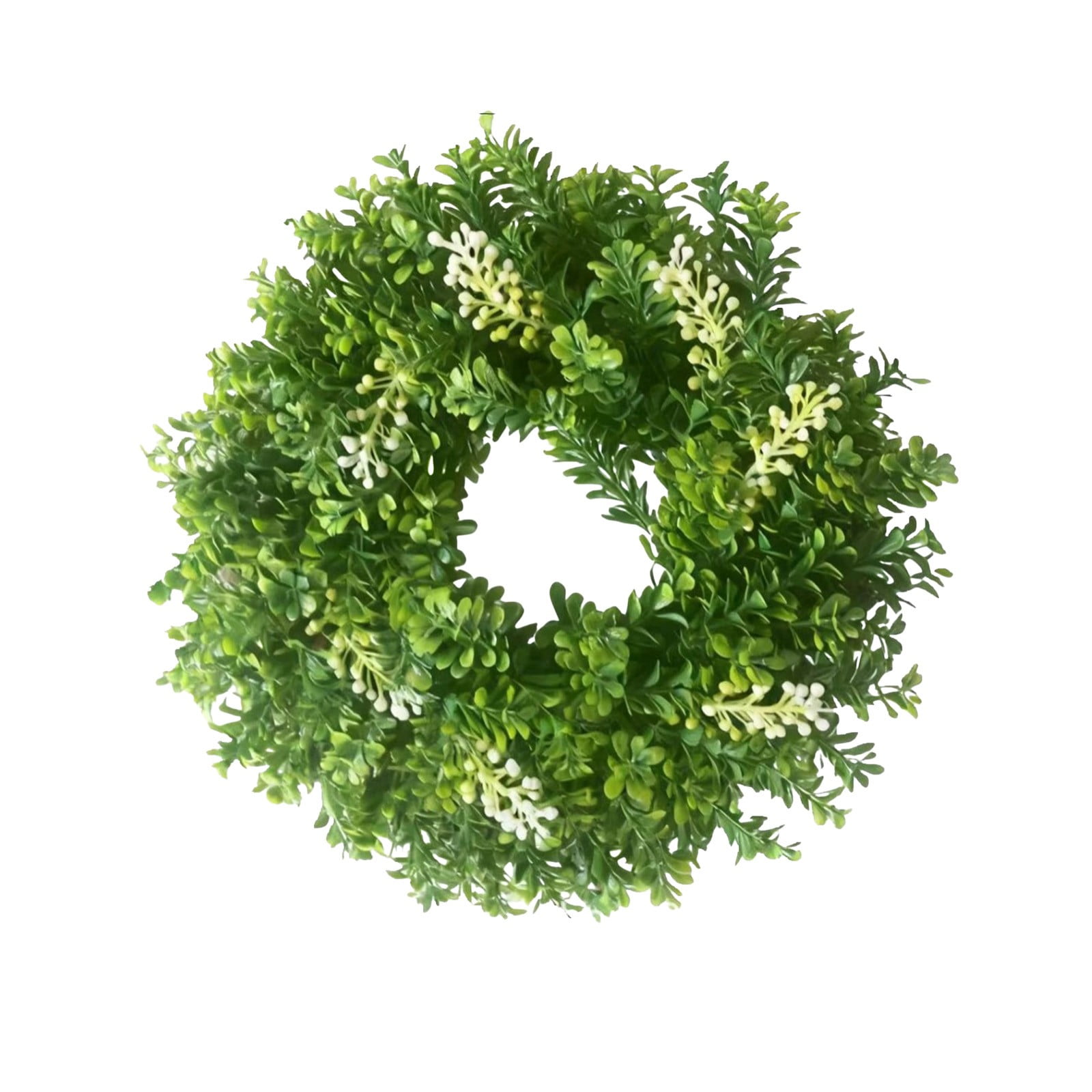 SLYNSHome Spring Flower Wreath Decorations Boxwoods Greenery Wreath for ...