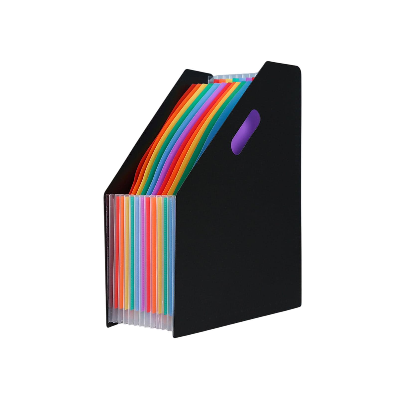 SLYNSHome Vertical Expanding File Folder Plastic Accordion File ...