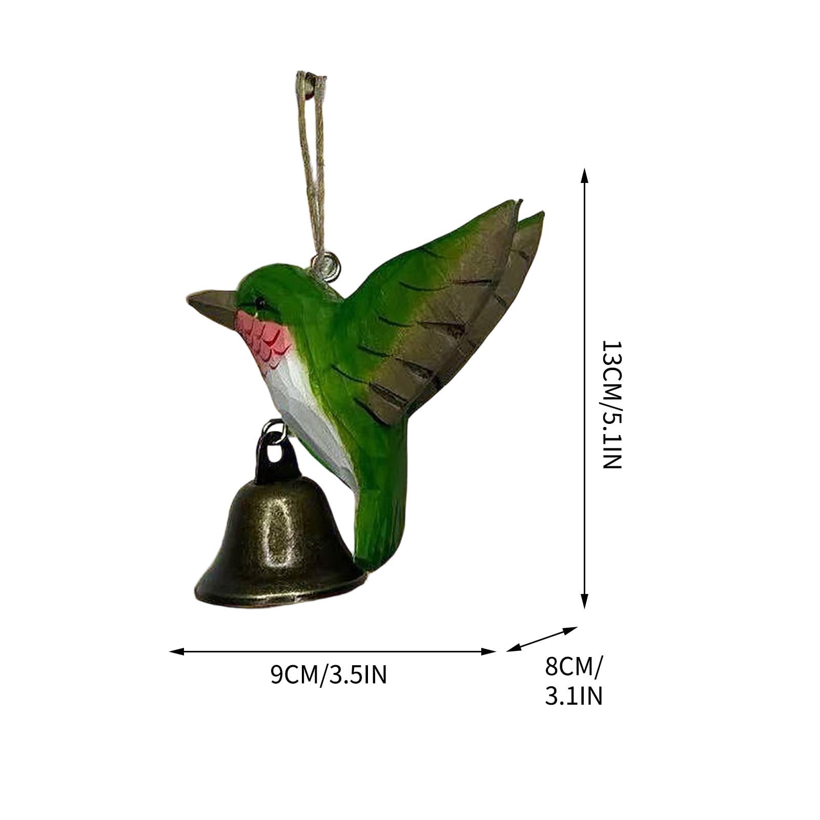 SLYNSHome Wood Hummingbird Figurines,Handmade Humming Birds Hanging ...