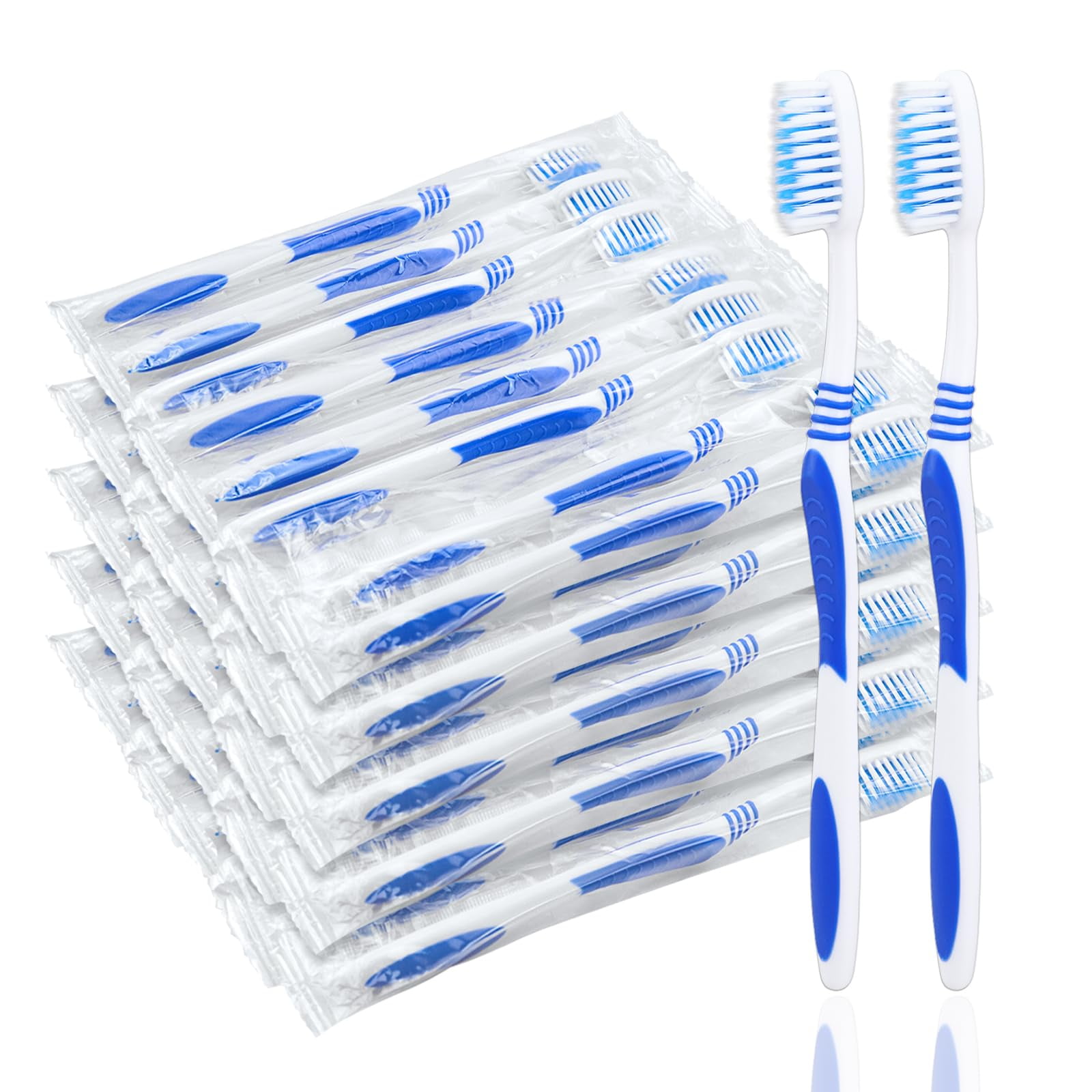 SLequipo 100 Prepasted Disposable RRF12 Toothbrushes Individually ...