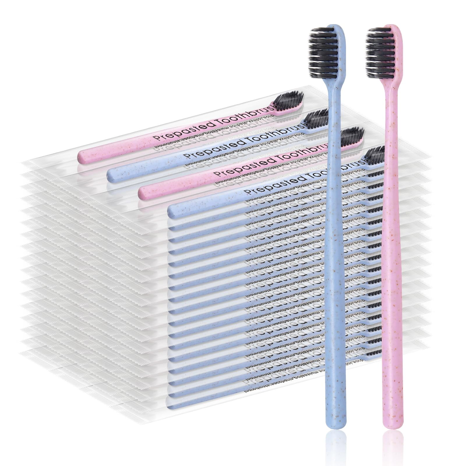 SLequipo 200Pcs Prepasted Disposable KEF16 Toothbrushes Bulk ...