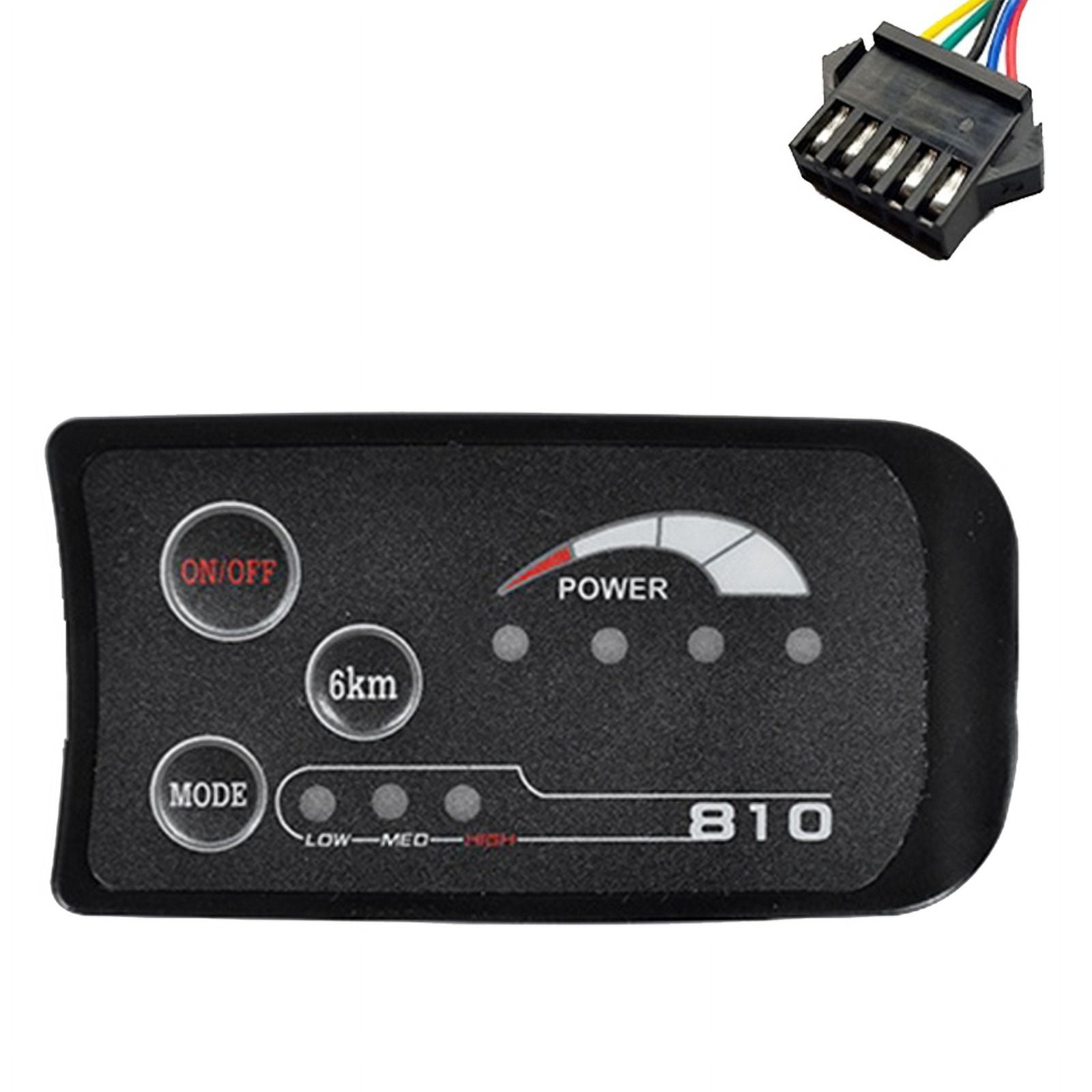 SM 5PIN S810 E-Bike LED Display Meter 36V IP65 UART Protocol for Electric Bicycle Ele xc7619 ...