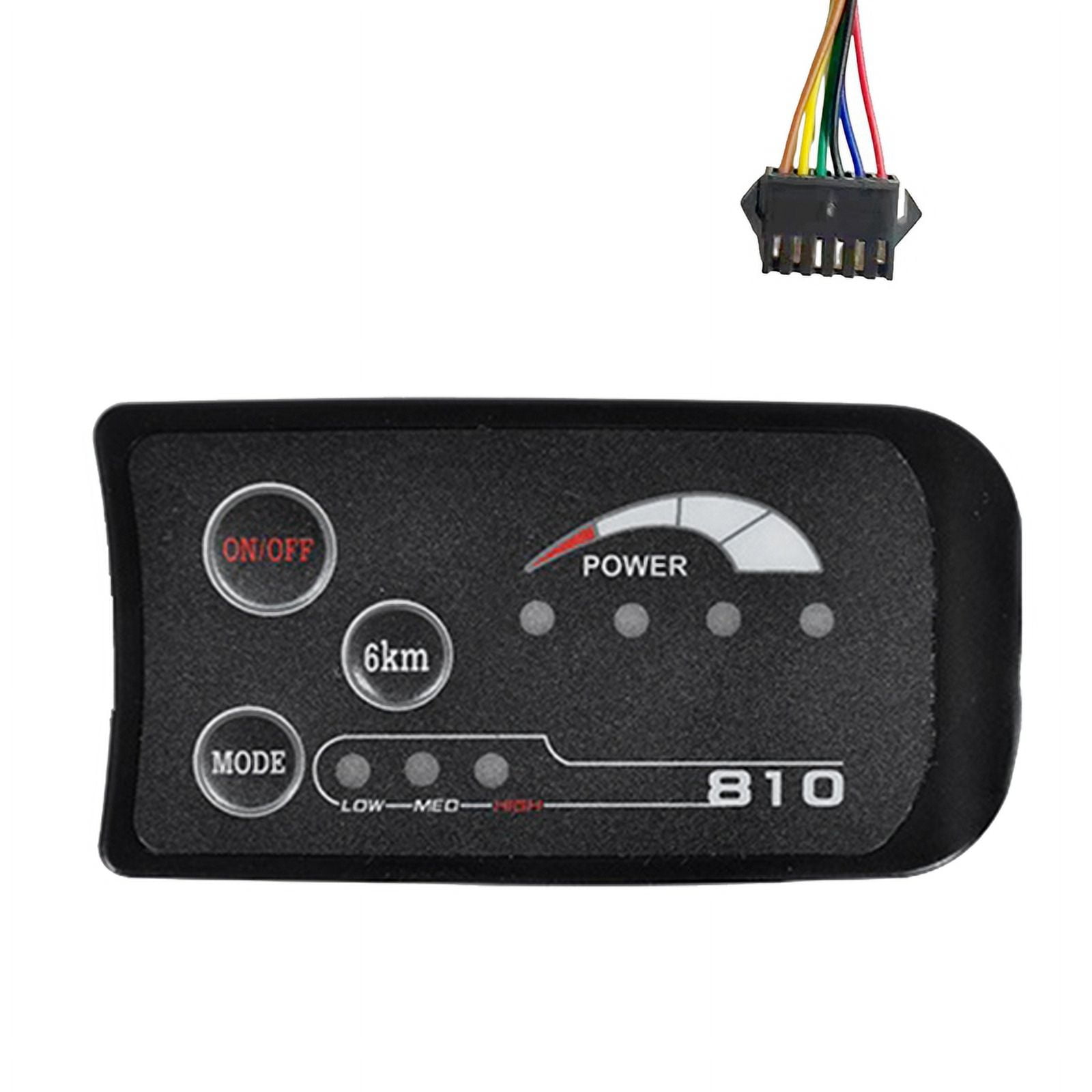 SM 6PIN S810 E-Bike LED Display Meter 36V IP65 UART Protocol for Electric Bicycle Ele xc50 ...