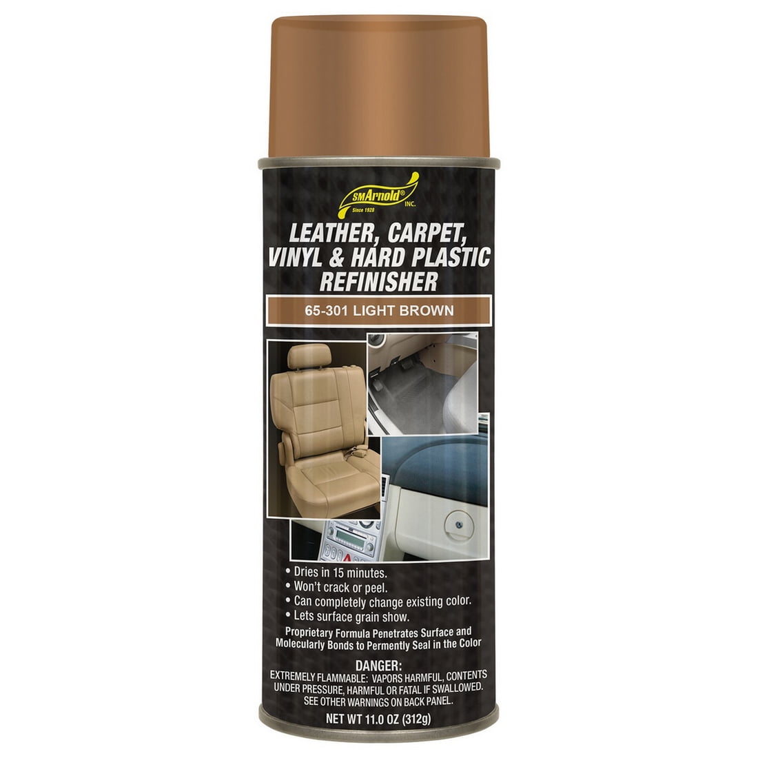 SM Arnold Refinishing Spray Paint - LIGHT BROWN 11 Oz. - For Leather ...