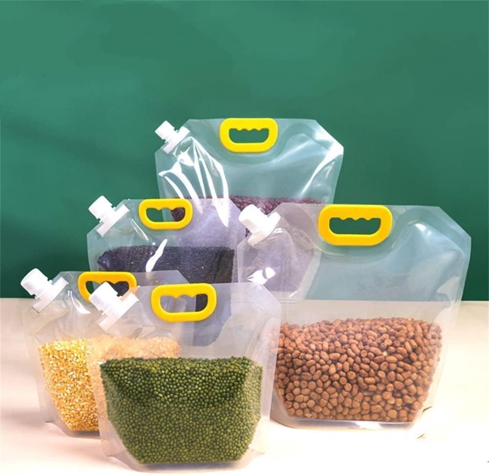 SM ENTERPRICE 5Pcs 15L Reusable Grain Moisture Proof Sealed Bag Grain ...